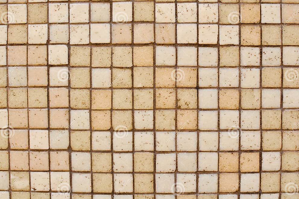 Brown Tan Mosaic Tile Background Stock Photo - Image of small, colorful ...