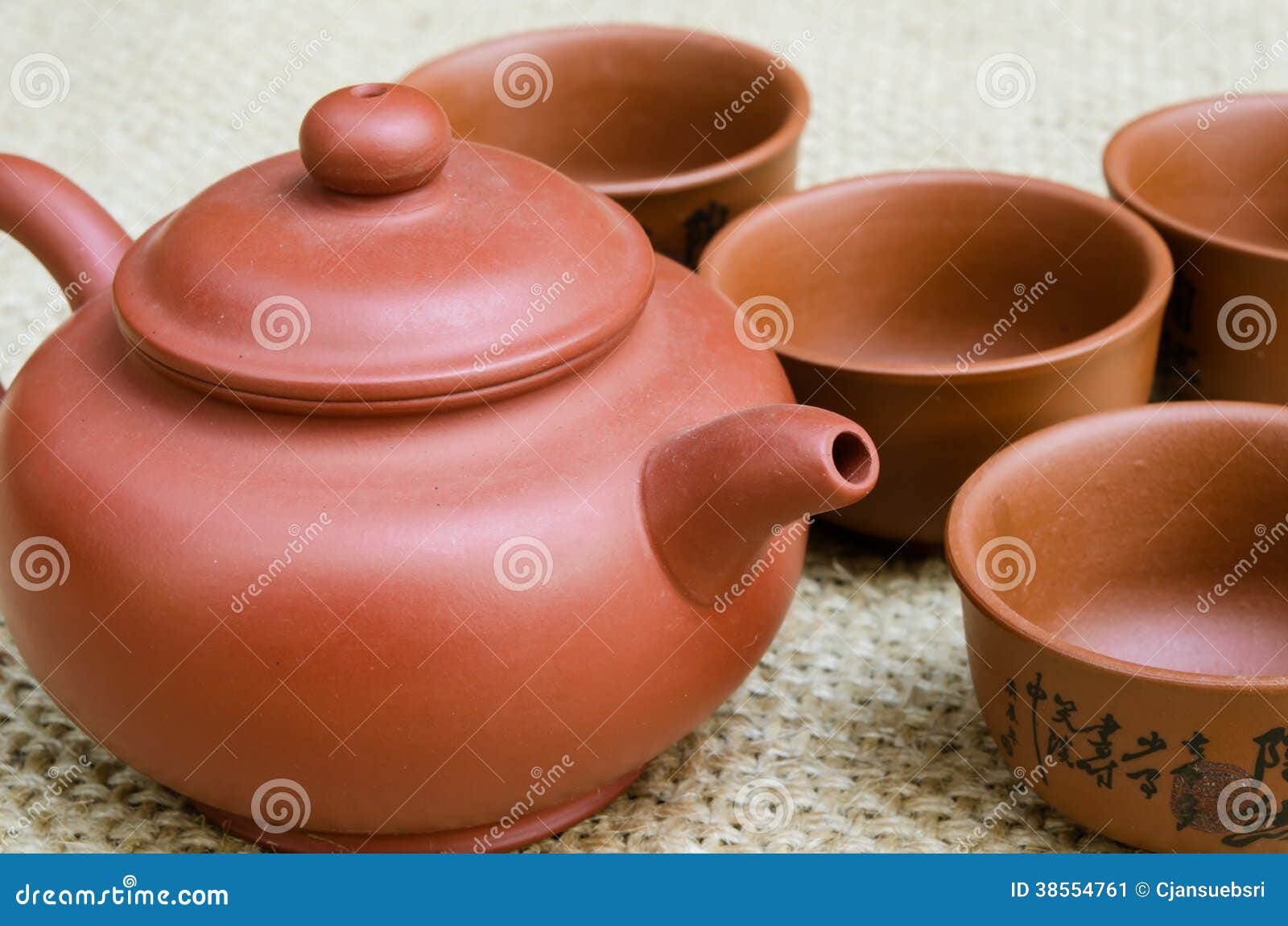 Brown Tea Set stock image. Image of healthy, white, ceremony - 38554761