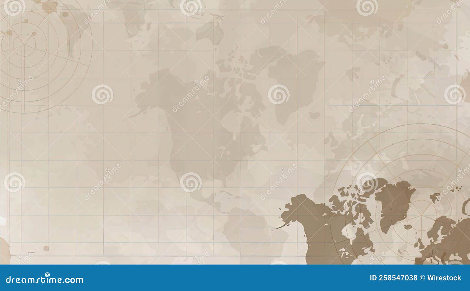 Brown Textured Map Pattern with Blank Space for Text. Stock ...