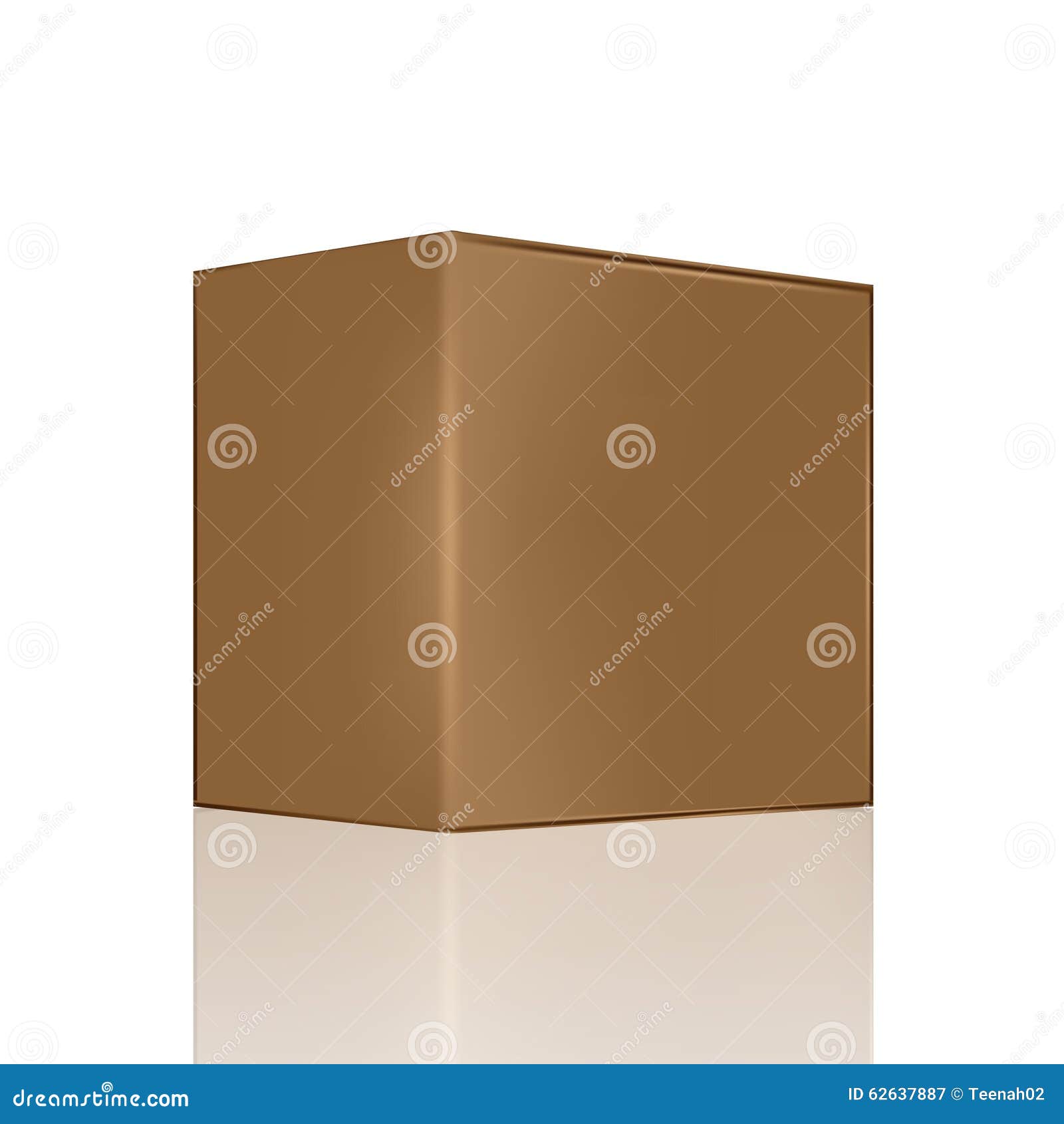 Brown thick package box stock vector. Illustration of background - 62637887