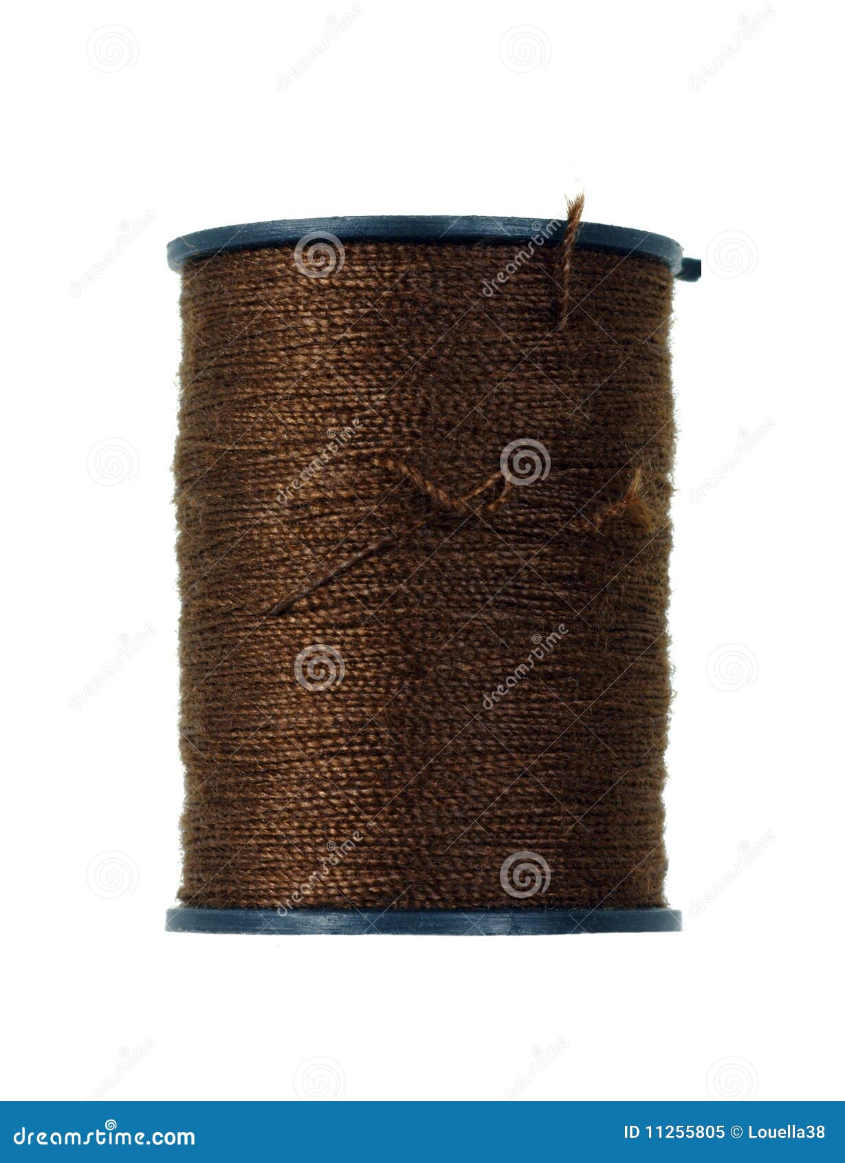 Brown thread stock image. Image of small, fine, fibers - 11255805