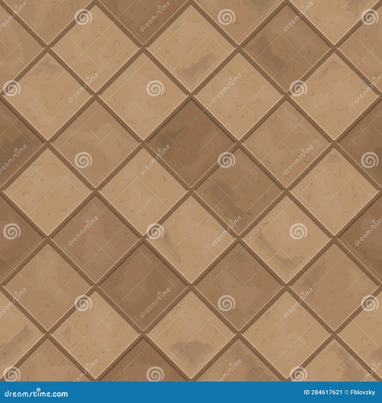 Brown Tile Floor Made of Square Tiles, Seamless Pattern Stock Vector ...