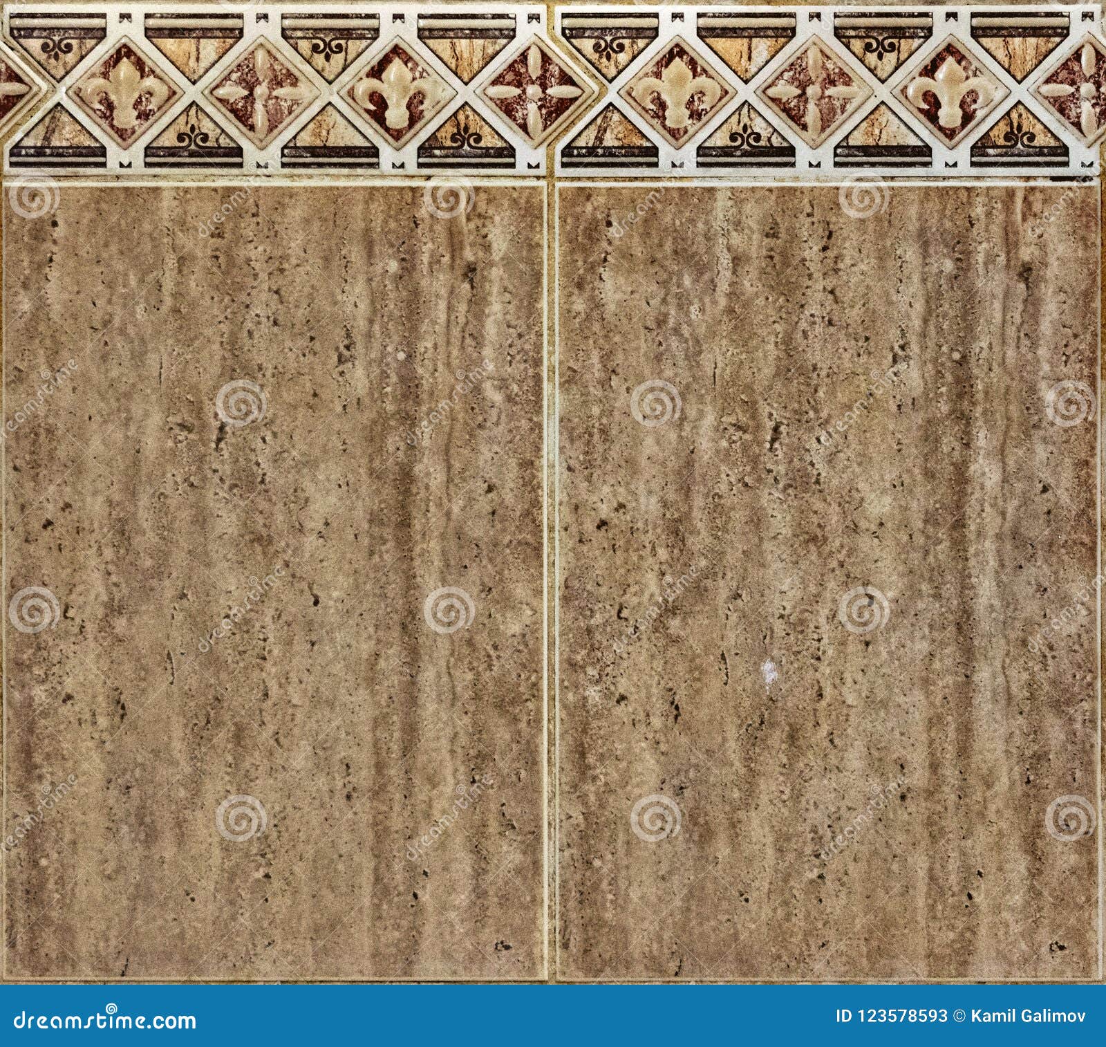 Brown Tile Seamless Texture Stock Image - Image of background ...