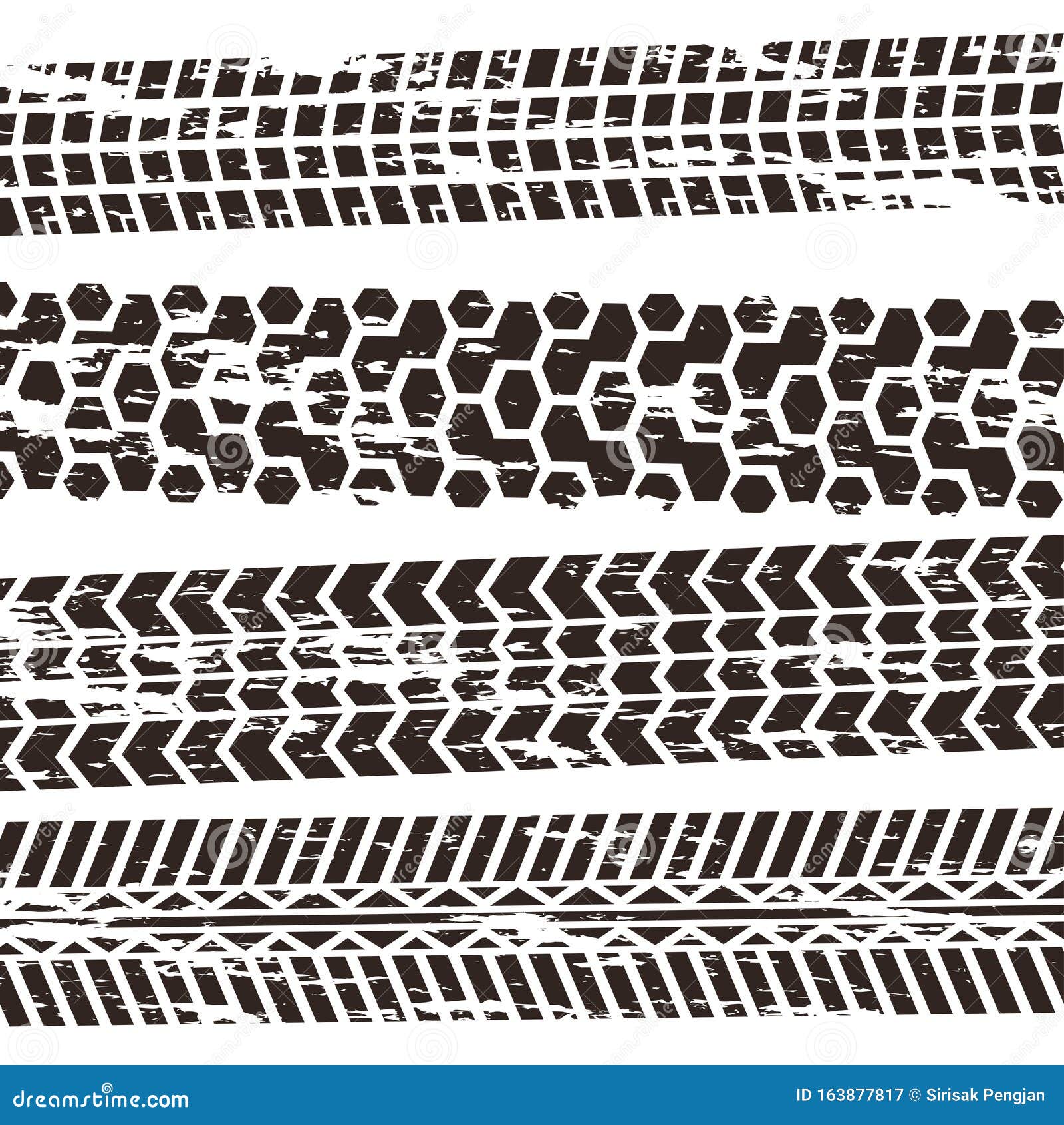 Brown Tire Marks Abstract Background Vector Stock Vector - Illustration ...