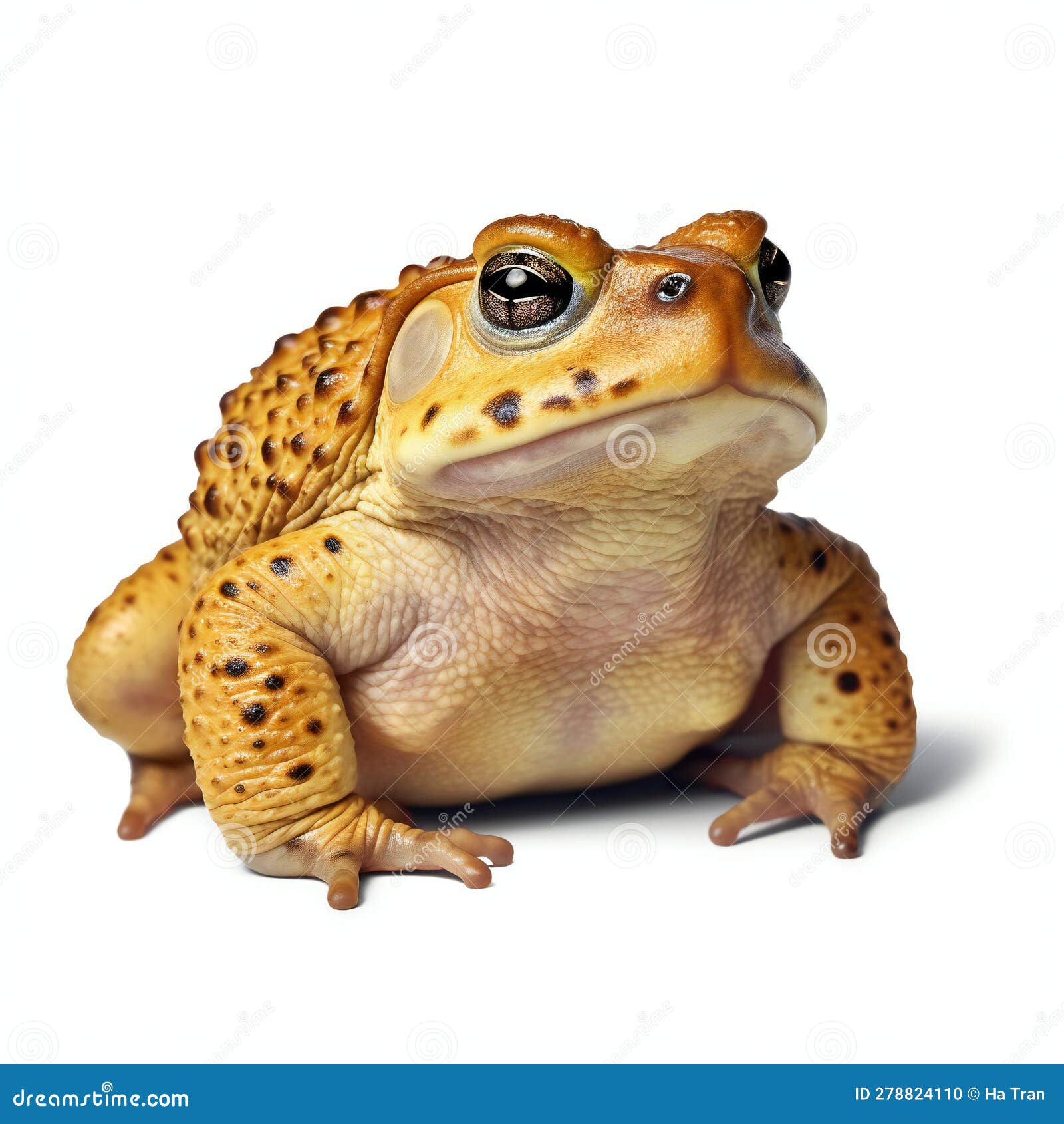 A Brown Toad Isolated on White Backgroung Stock Illustration ...