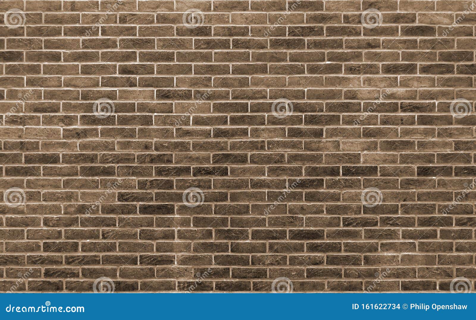Brown Toned Brick Wall with Repeating Pattern Stock Photo - Image of ...