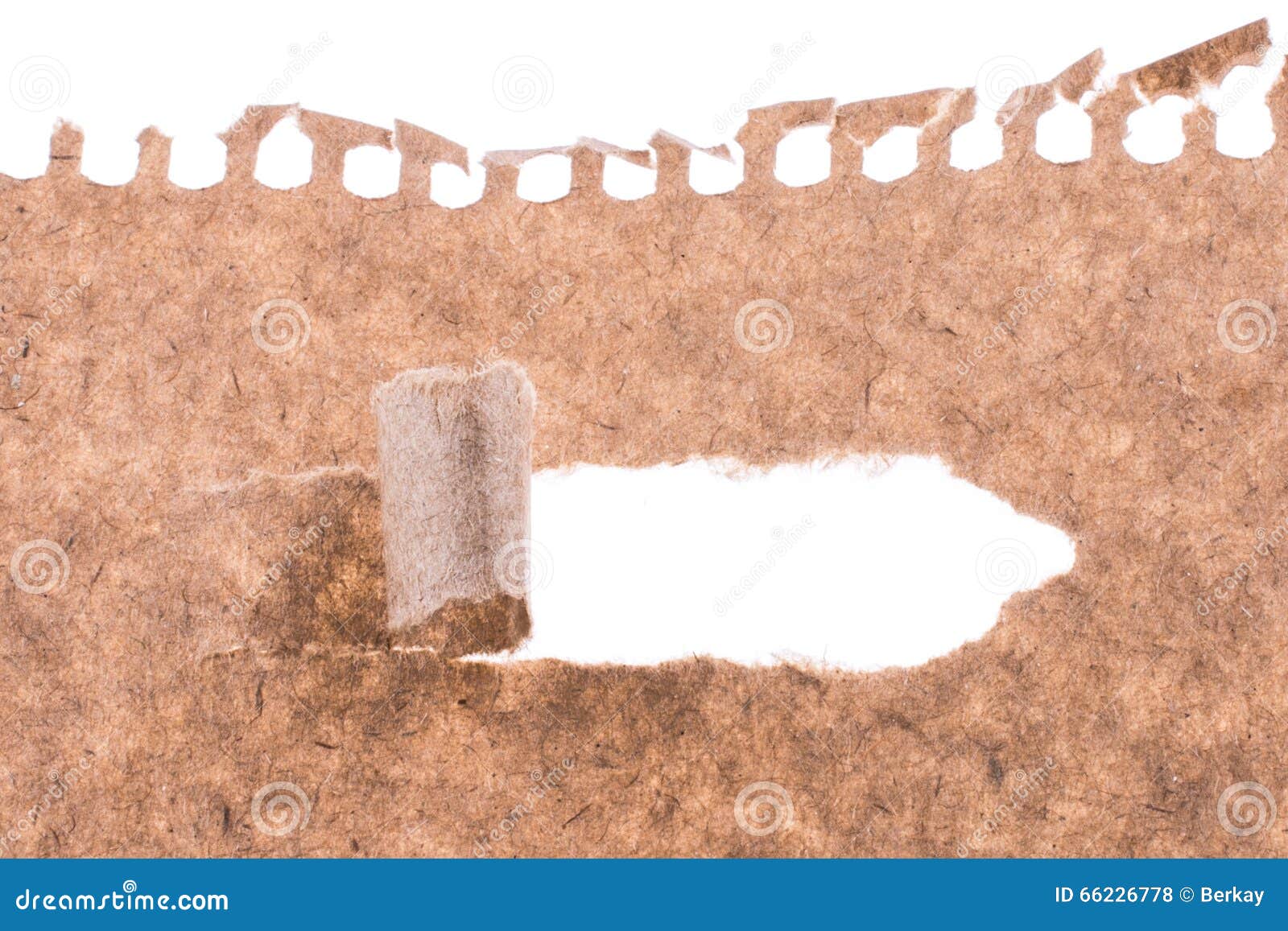 Brown torn paper stock photo. Image of education, torn - 66226778