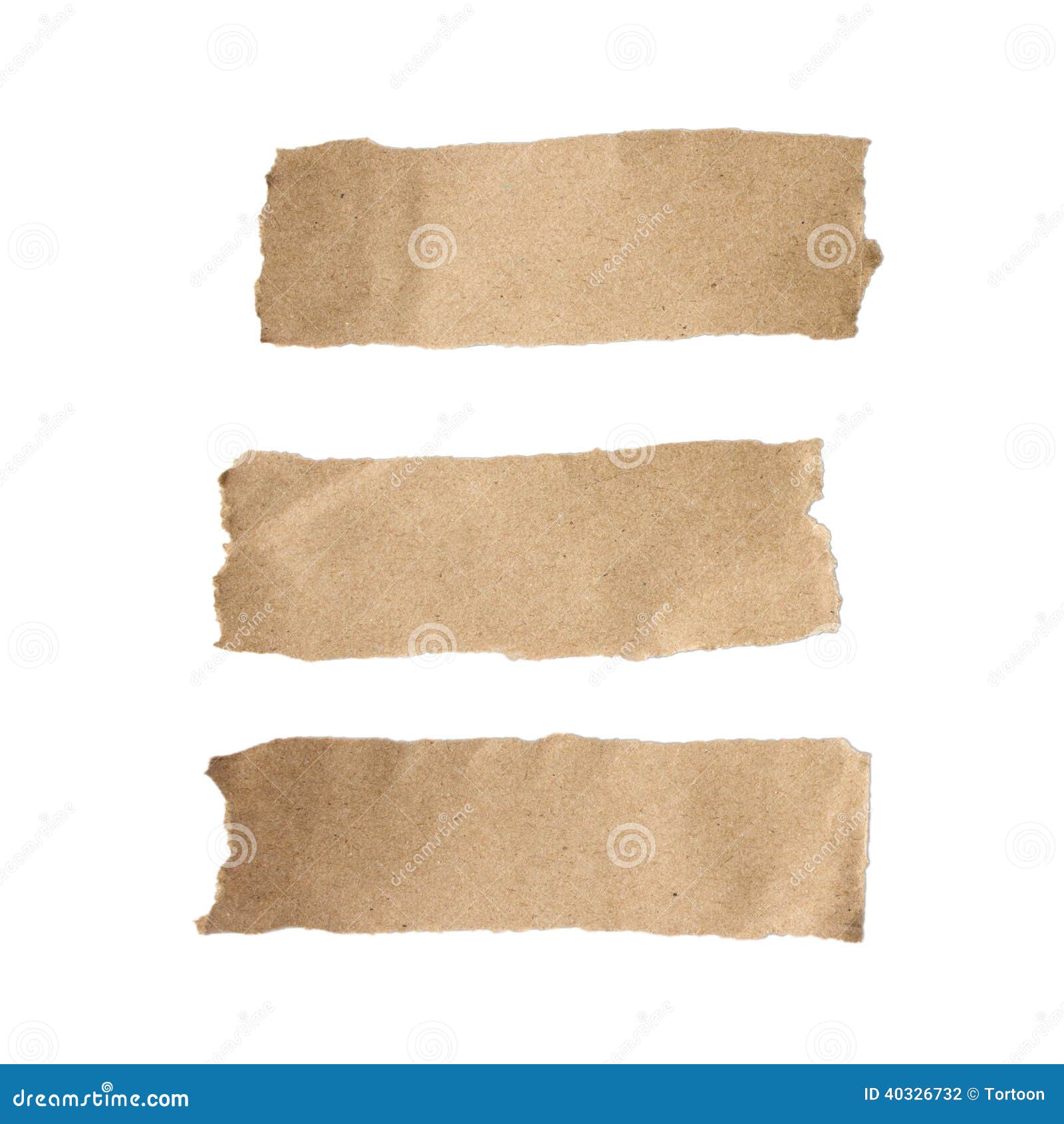 Brown torn paper set stock photo. Image of collection - 40326732