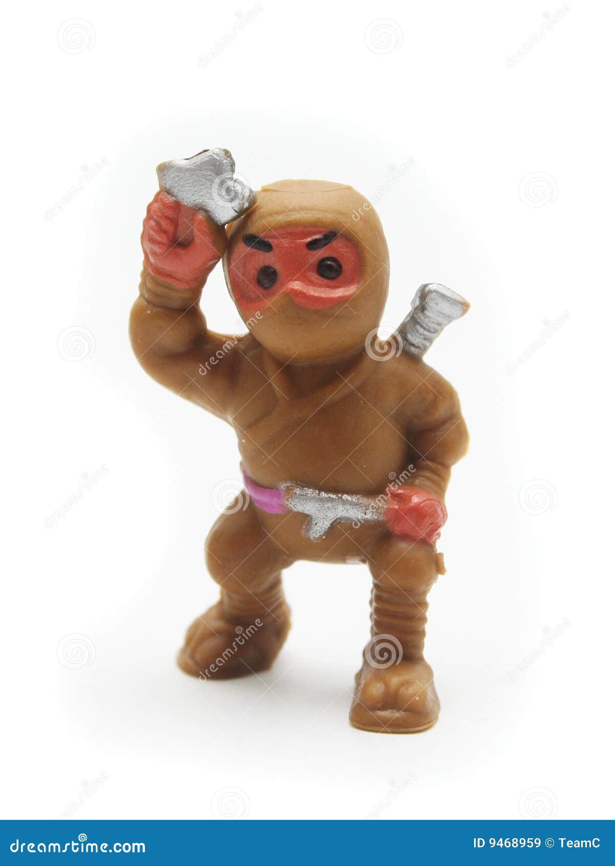 Brown Toy Ninja stock image. Image of plastic, isolated - 9468959
