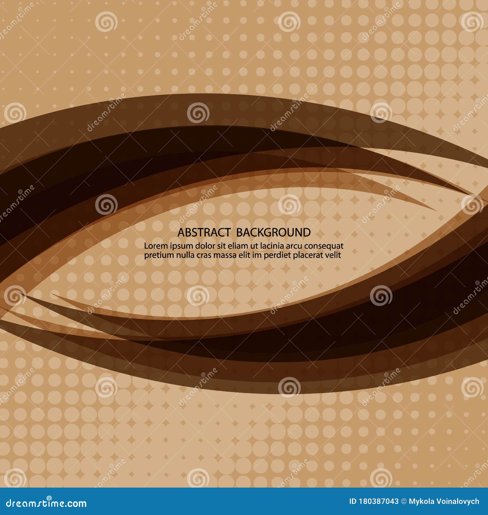 Brown Triangle Abstract Background. Vector Pattern of Geometric Shapes ...