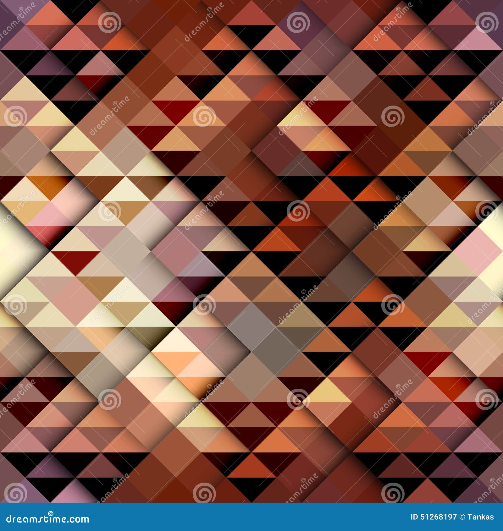 Brown triangles pattern stock vector. Illustration of relief - 51268197