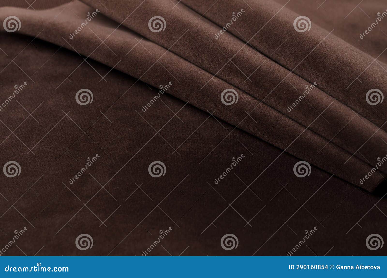 Brown Velour Textile Sample. Fabric Texture Background Stock Photo ...
