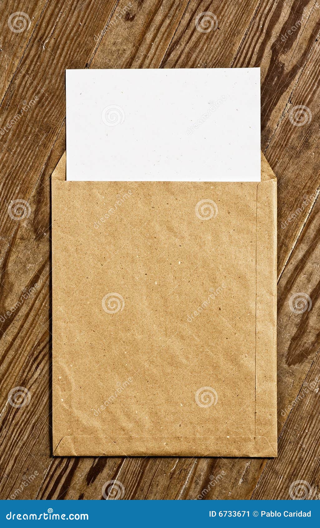Brown Vintage Envelope. stock image. Image of copy, copyspace - 6733671