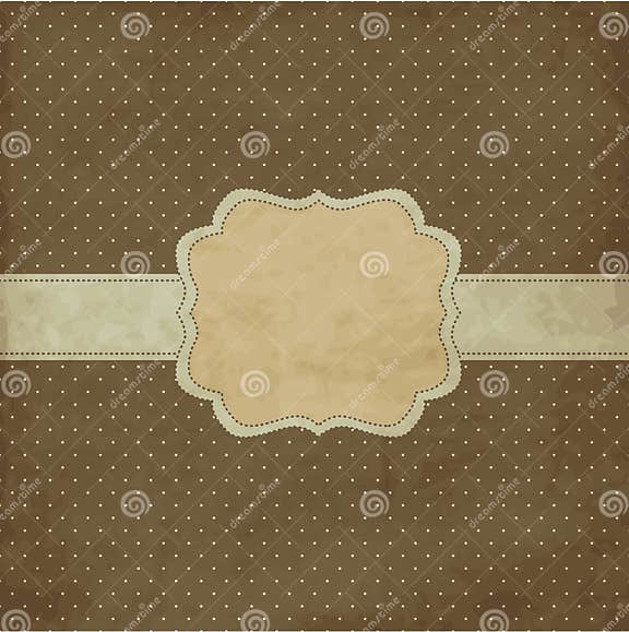 Brown vintage frame stock vector. Illustration of border - 17779452