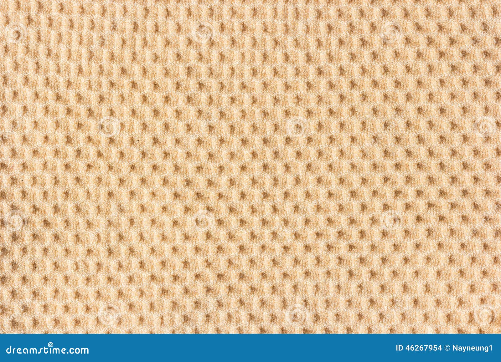 Brown Waffle Patterned Cloth. Stock Photo - Image of brown, cotton ...