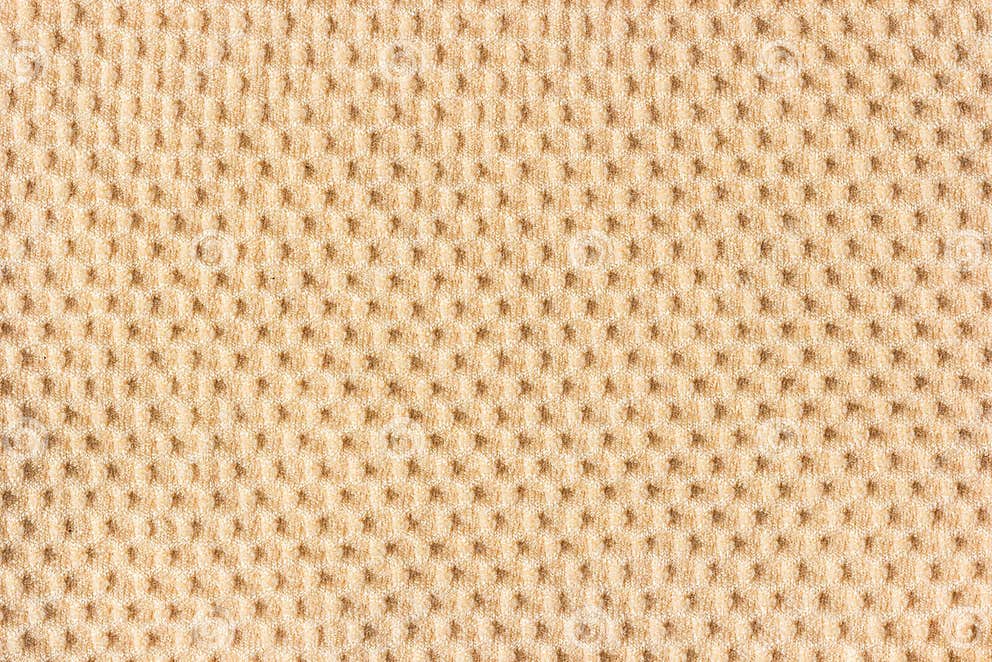 Brown Waffle Patterned Cloth. Stock Photo - Image of brown, cotton ...