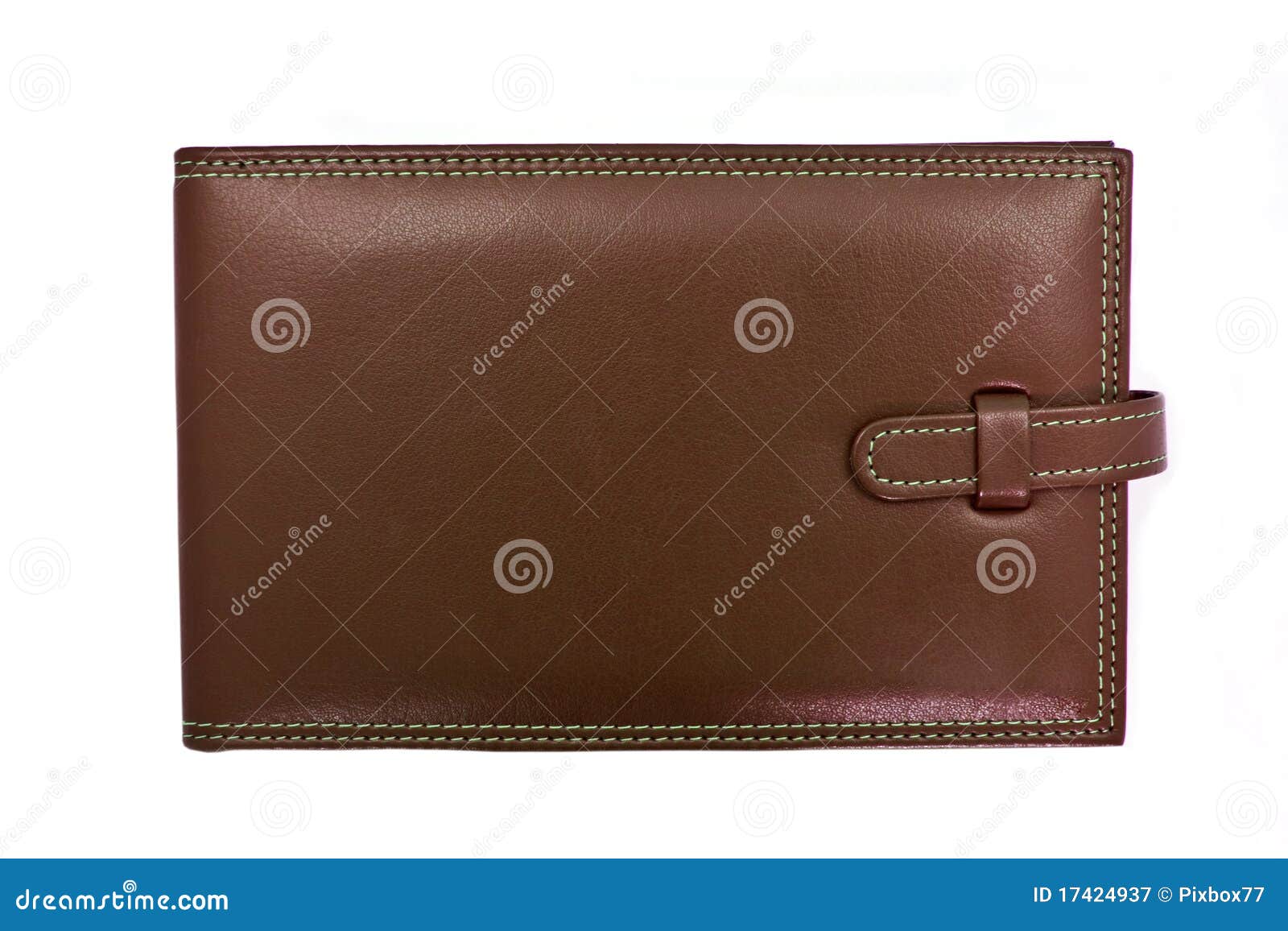 Brown Wallet on White Background Stock Image - Image of fashion ...
