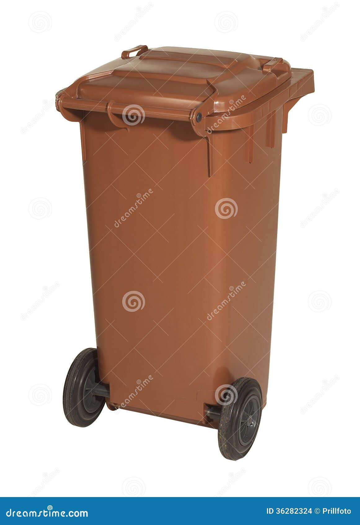 Brown waste container stock photo. Image of basket, view - 36282324