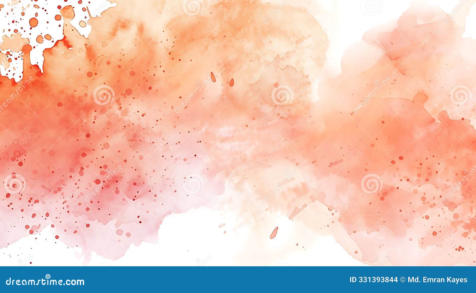 Brown Watercolor Pastel Splash on White Background Stock Illustration ...
