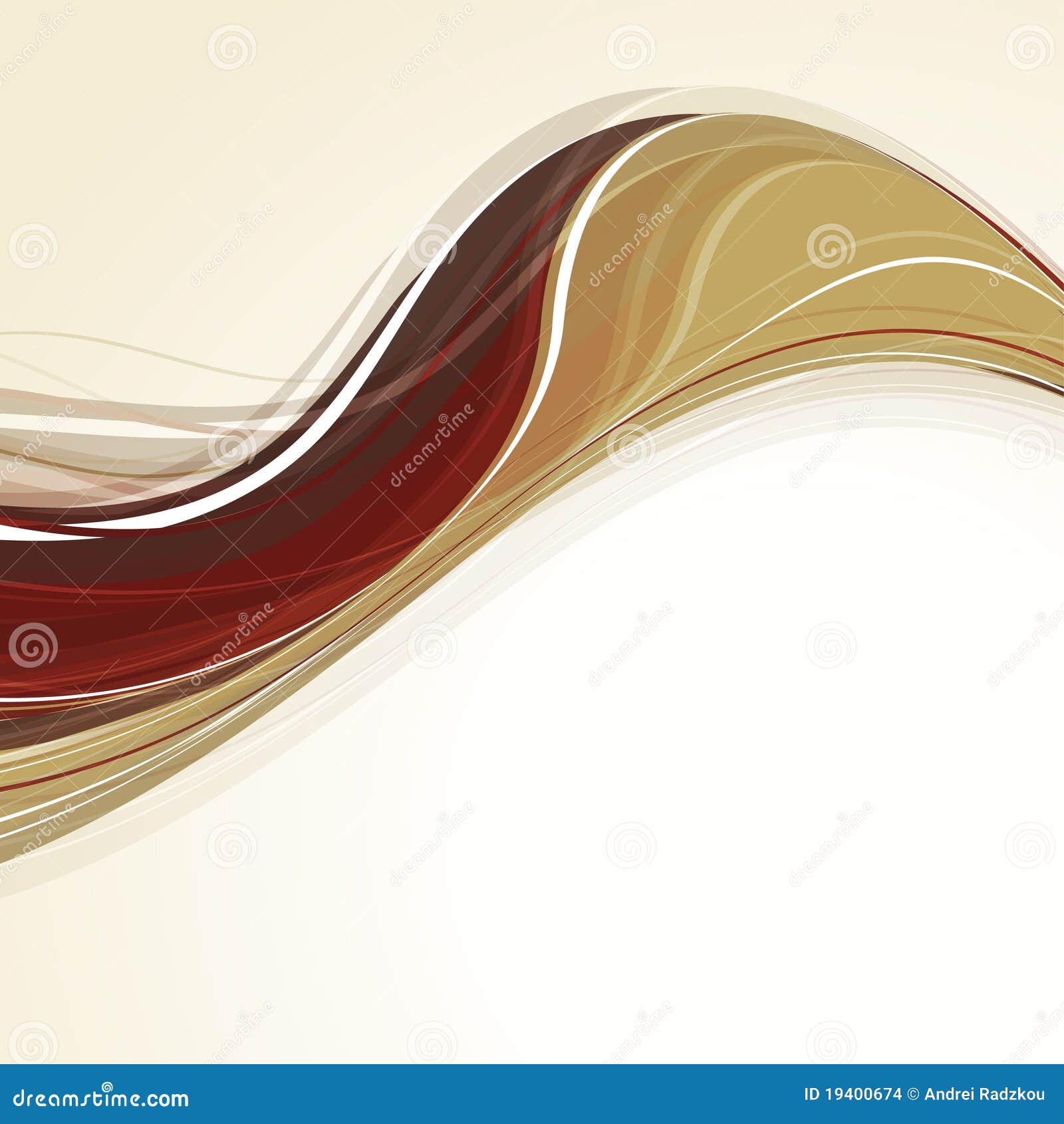 Brown wave stock vector. Illustration of vector, abstract - 19400674