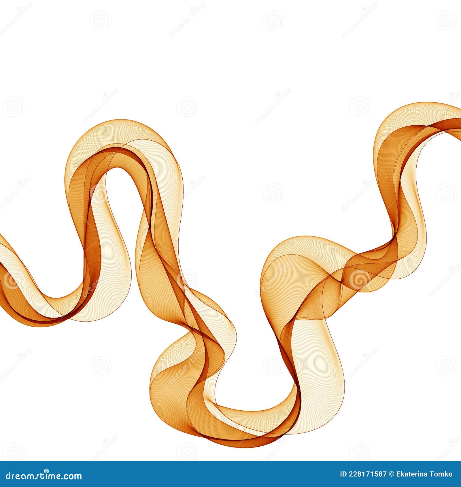 Brown Wave.Decoration Element. Presentation Template. Layout for ...