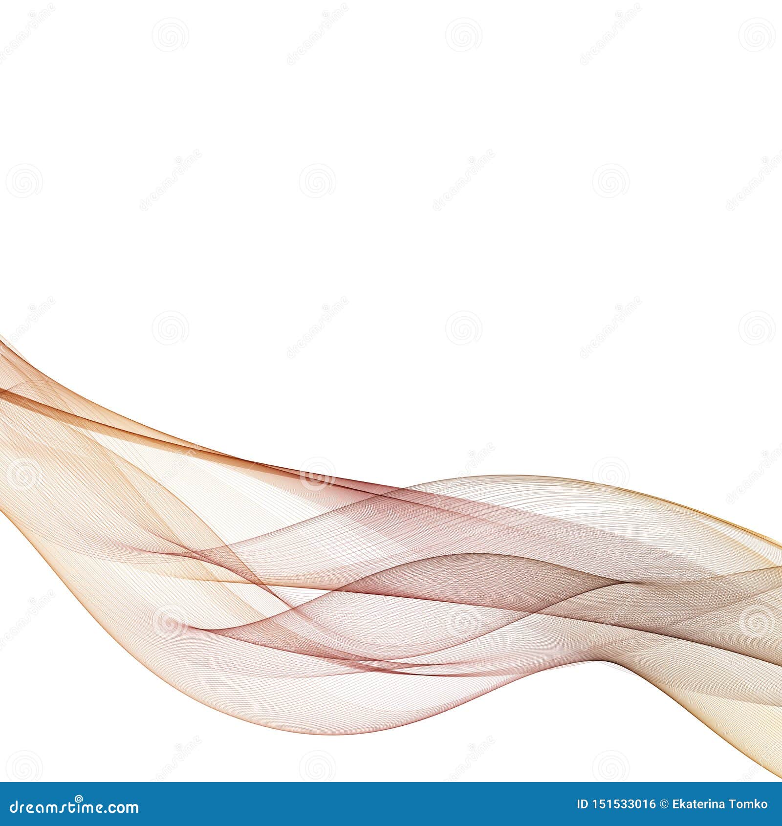 Brown Wave. Vector Illustration. Abstract Background. Eps 10 Stock ...