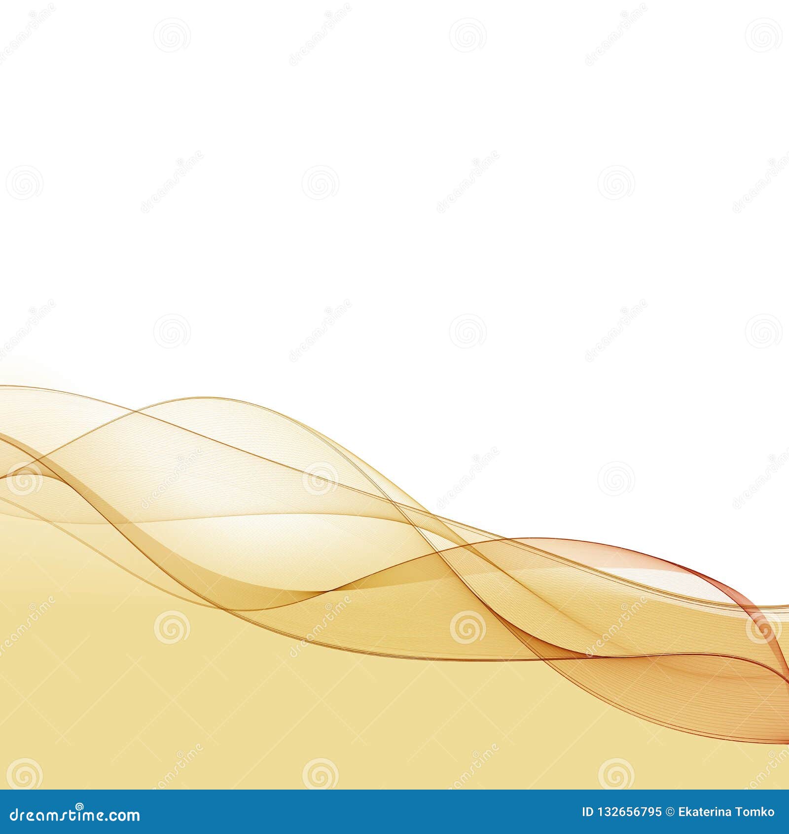 Brown Wave. Vector Layout for Advertising. Eps 10 Stock Vector ...