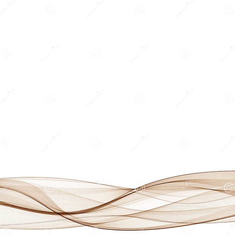 Brown Wave. Vector Layout for Advertising. Eps 10 Stock Vector ...