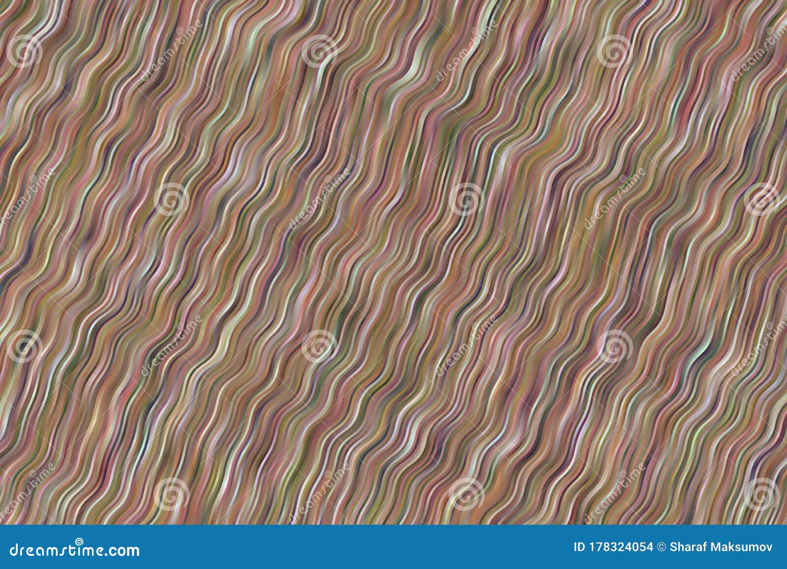 Brown Waves Abstract Vector Background. Simple Pattern. Stock ...