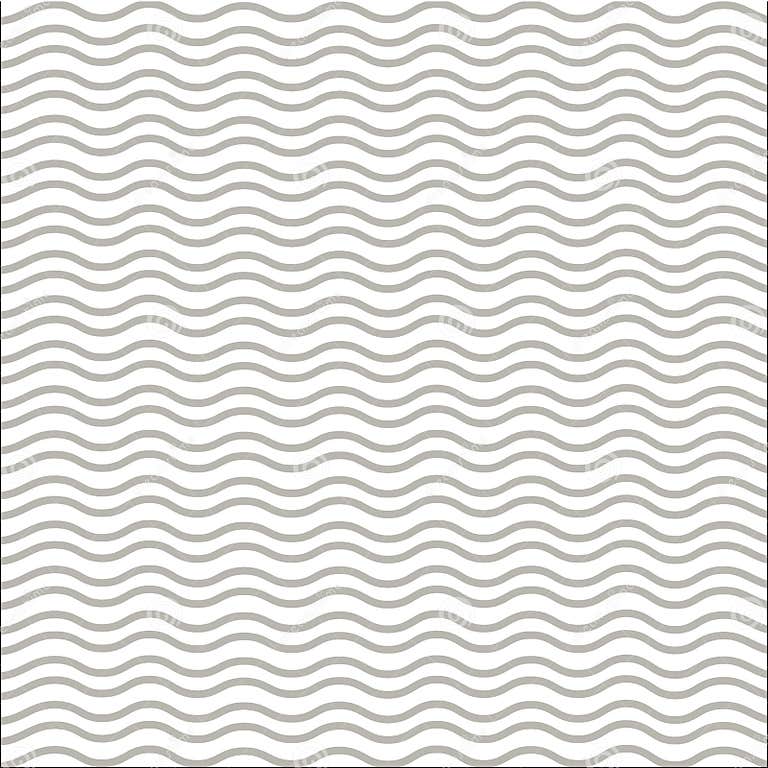 Brown Wavy Line Vector Illustration. Geometric Pattern. Seamless ...
