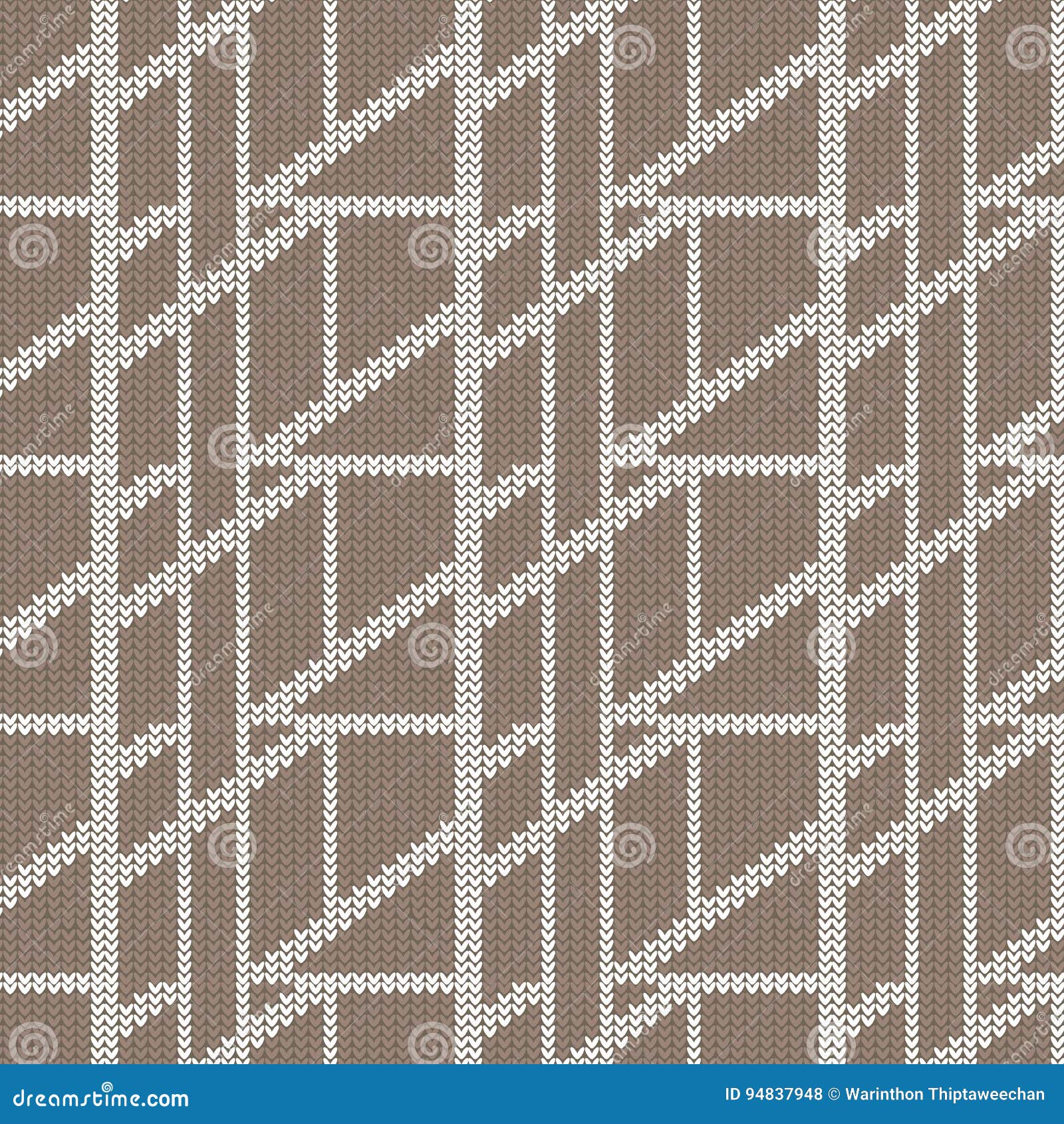 Brown and White Diagonal Box Abstract Knitting Pattern Background Stock ...