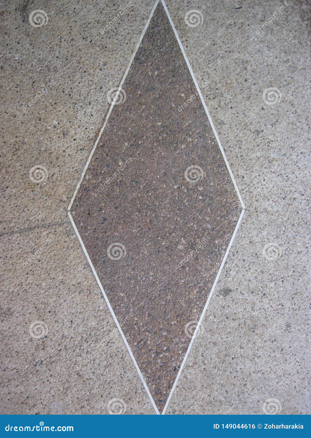 Brown and White Rhombus Mosaic Stock Photo - Image of stones ...