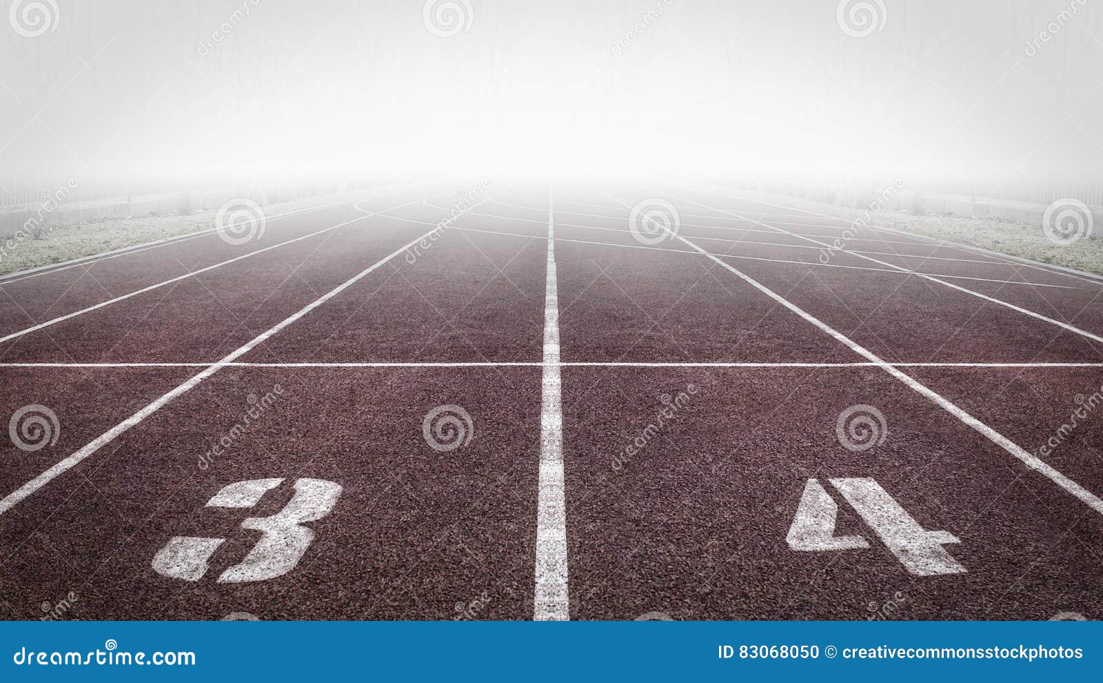 Brown And White Track Field Picture. Image: 83068050