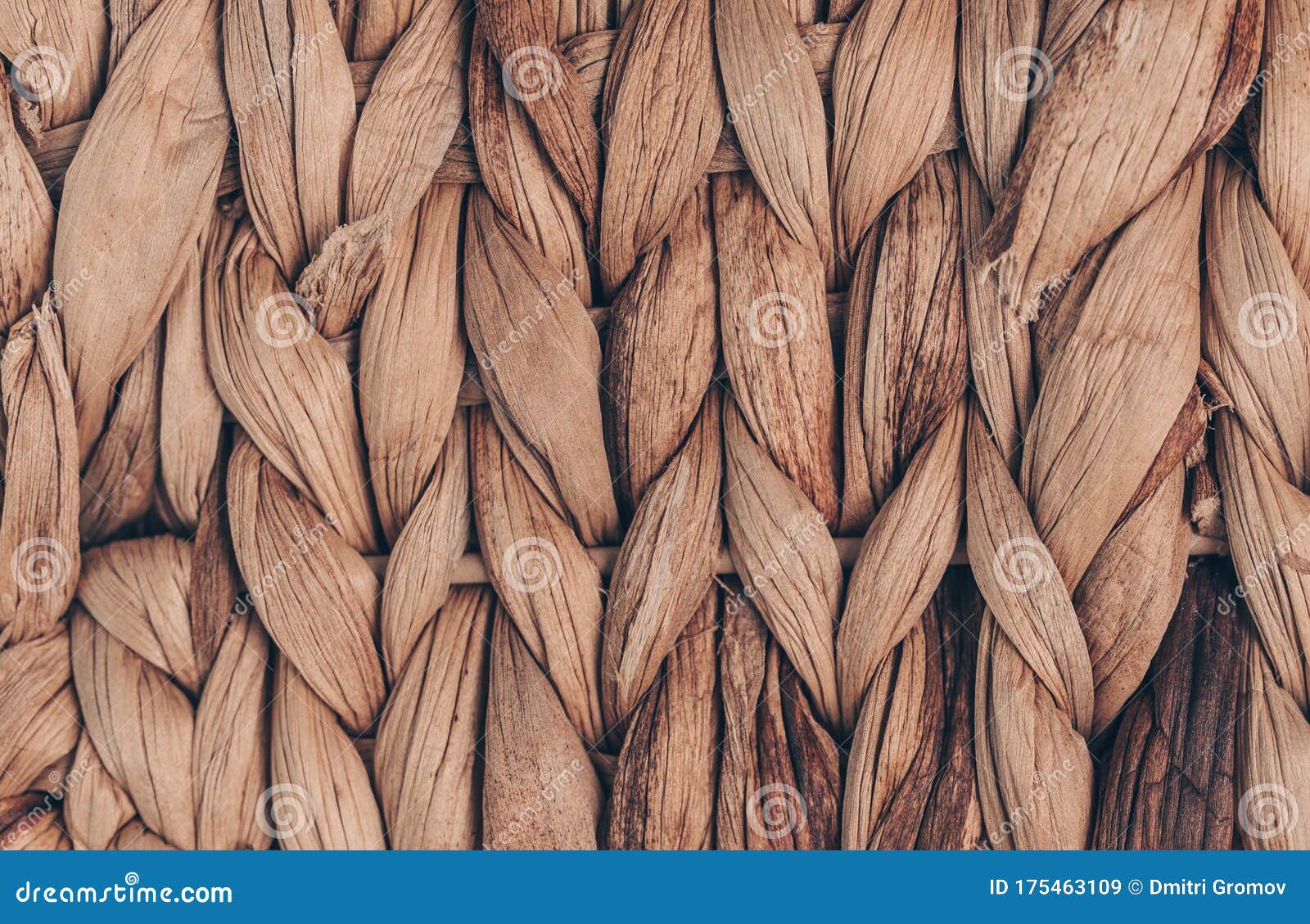 Brown Wicker Texture Background Horizontal Stock Image - Image of ...