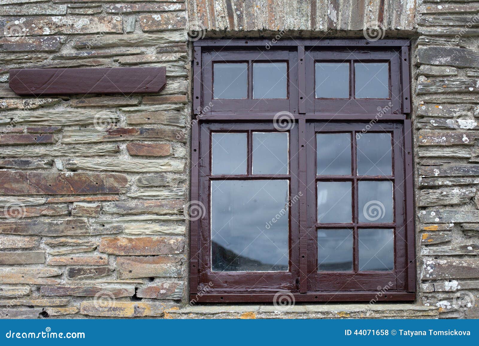 Box Brown Window Shape Cut Out Packaging Template, Empty Kraft Box ...