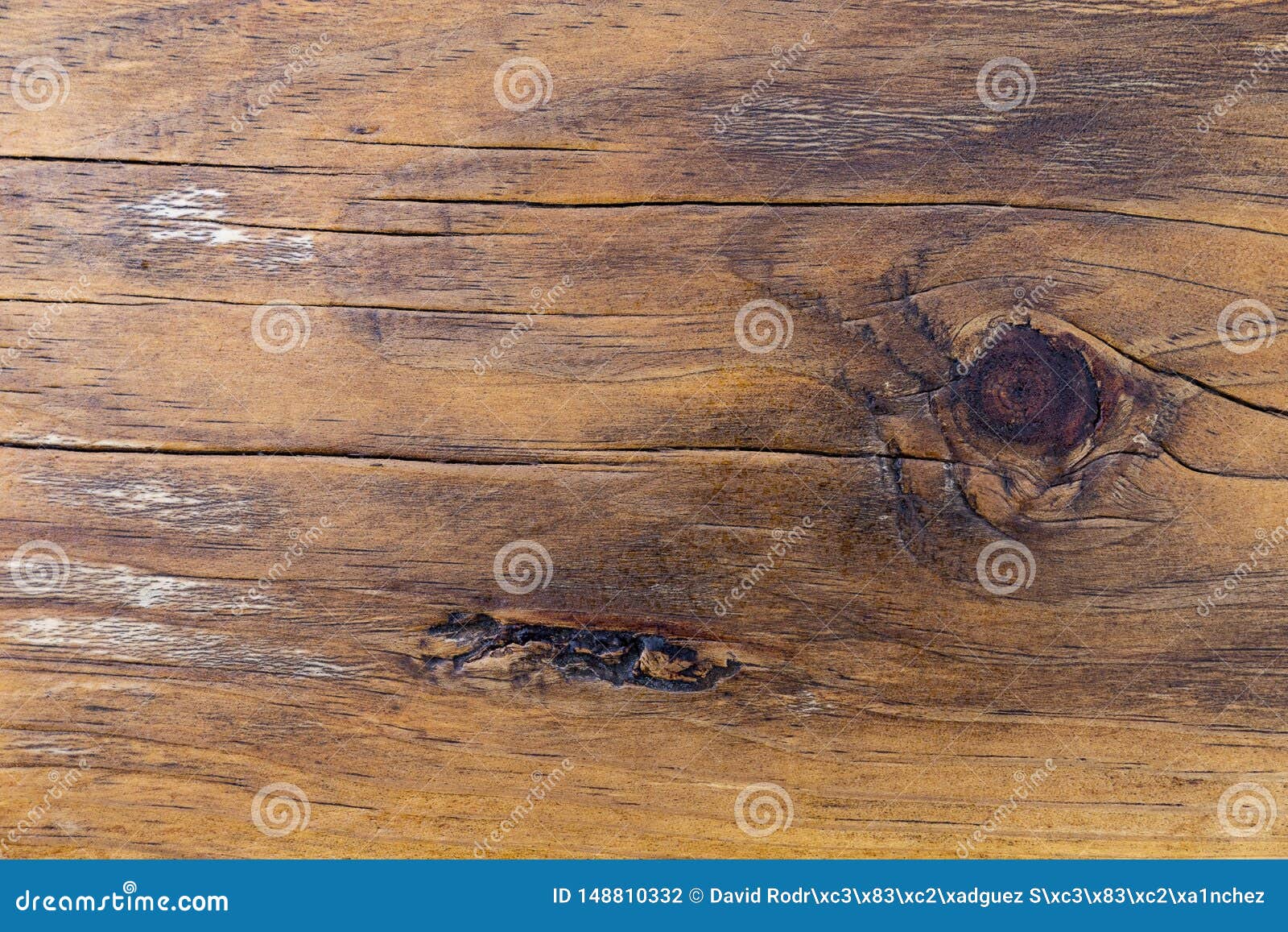 Brown Wood Background with Stripes and Knots. Wood Texture Stock Photo ...