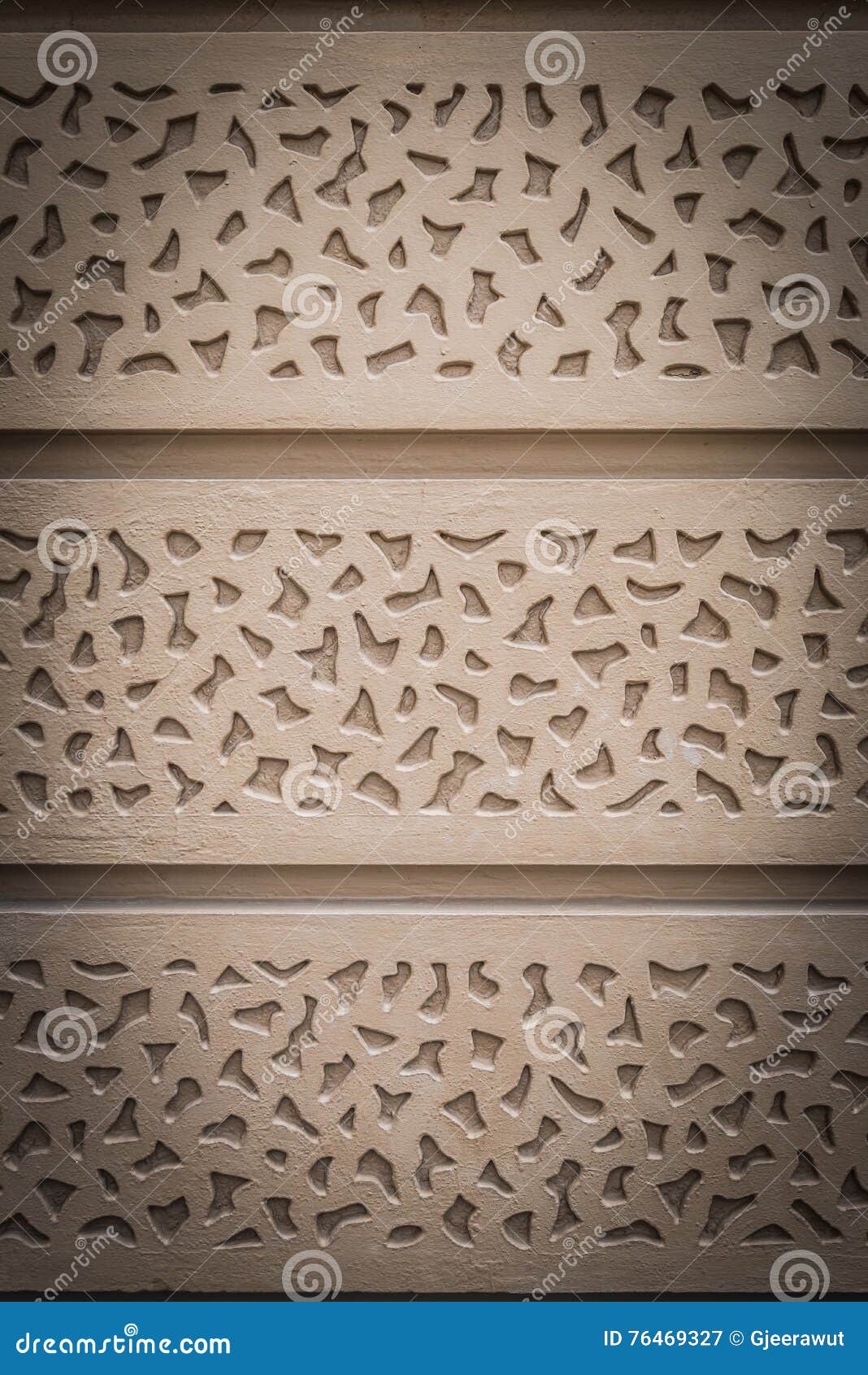 Brown Wood Carving Pattern on Wall with Vertical View Stock Image ...
