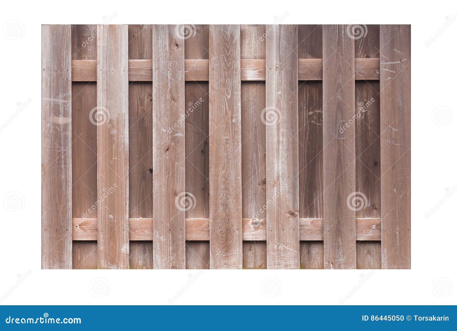 Brown wood fence isolated stock photo. Image of natural - 86445050