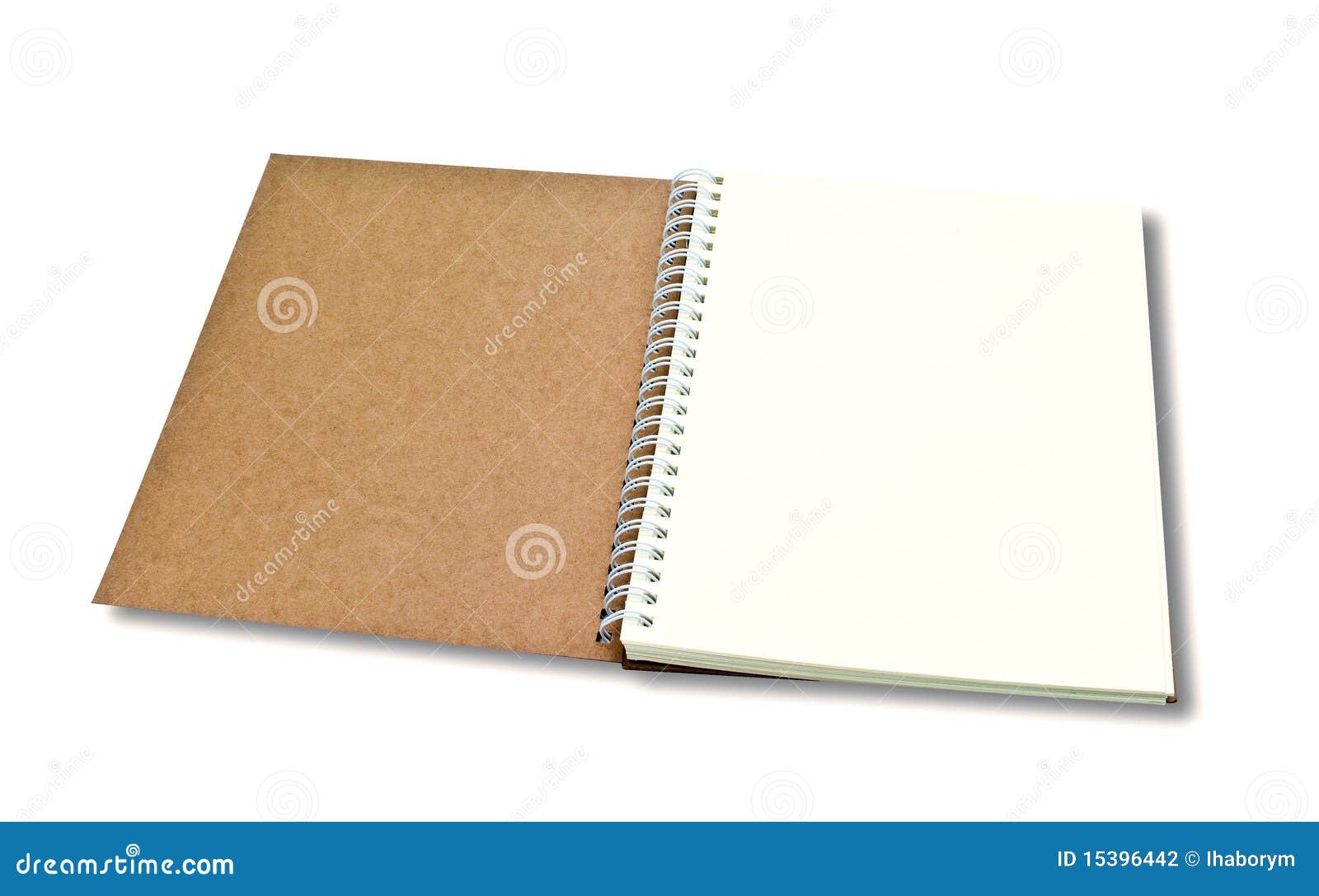 Brown Wood Note Book Isolated with Shadow Stock Photo - Image of close ...