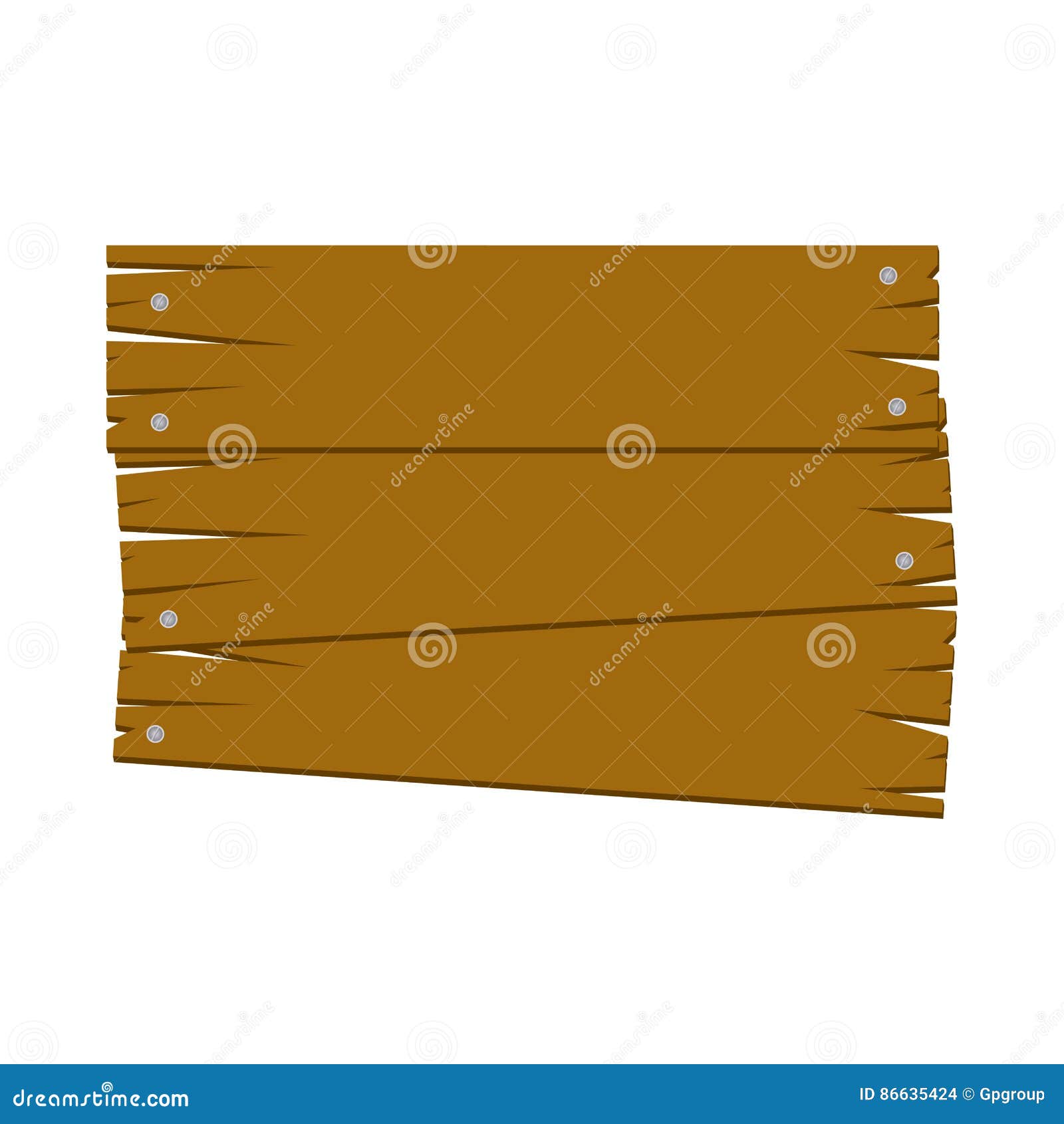 Brown wood notices icon stock illustration. Illustration of plank ...