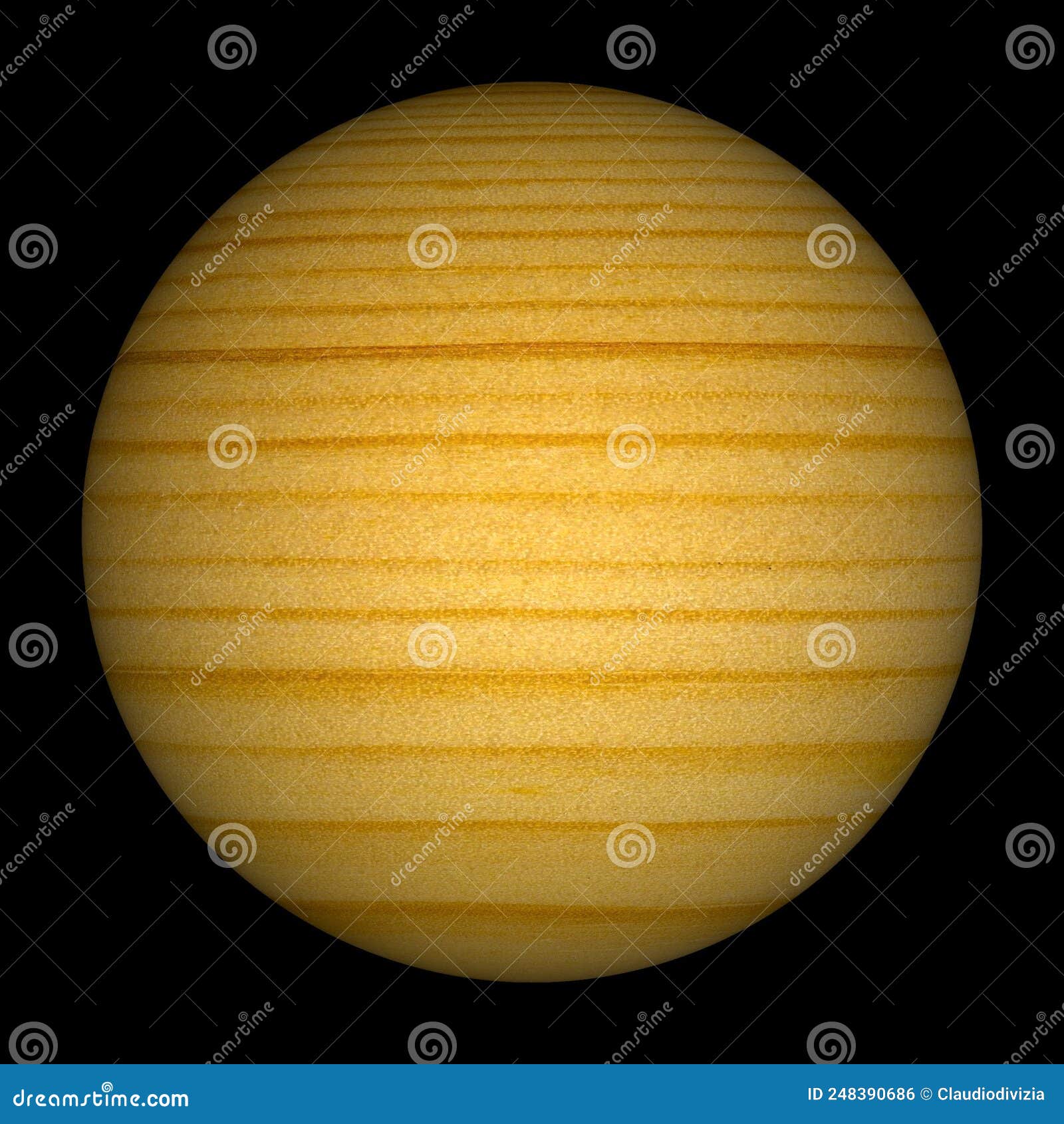 Wood Sphere With Target Icon In Front Of The Wooden Cube Blocks With ...