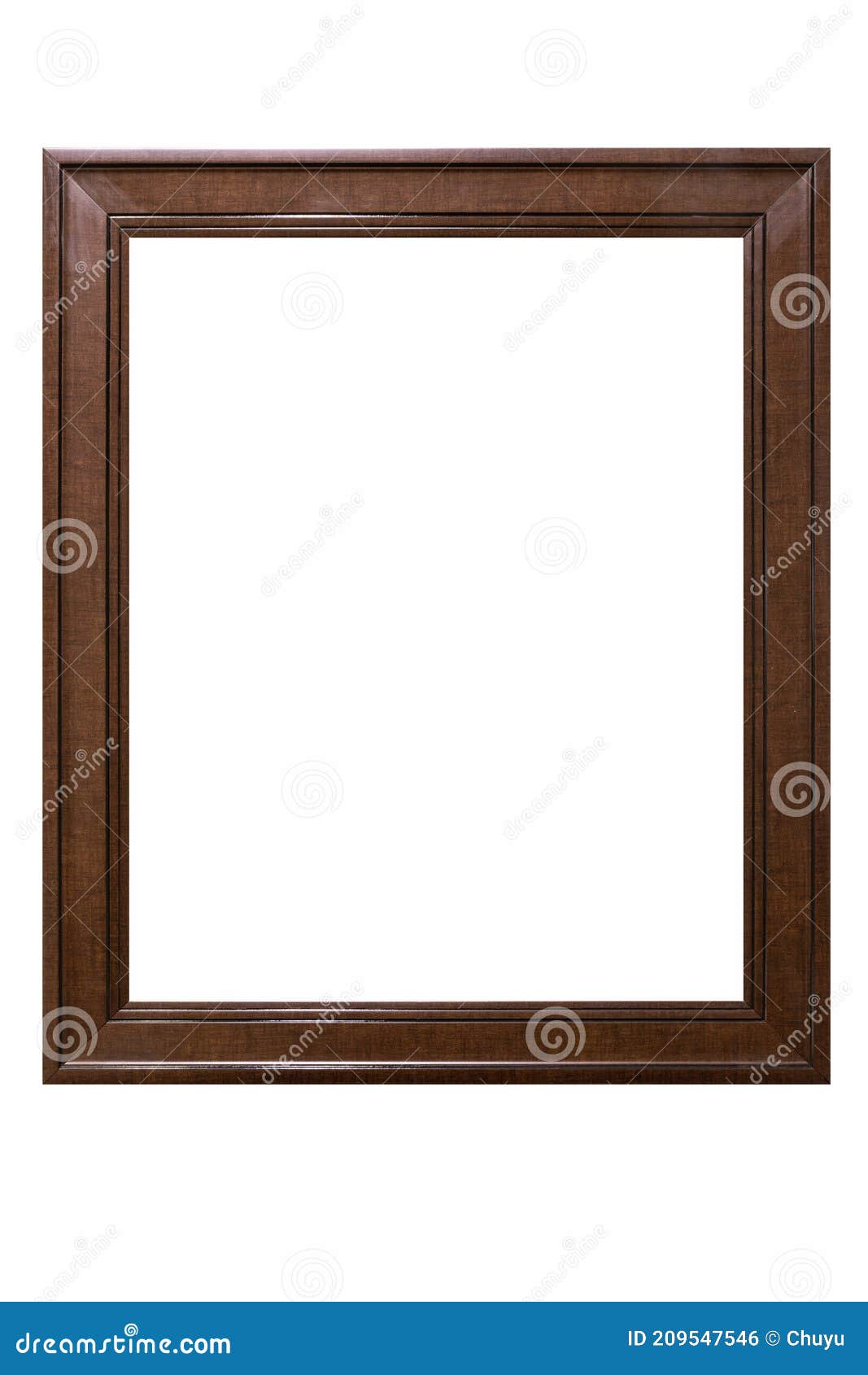 Brown Wood Texture Picture Frame Isolated Stock Photo - Image of empty ...