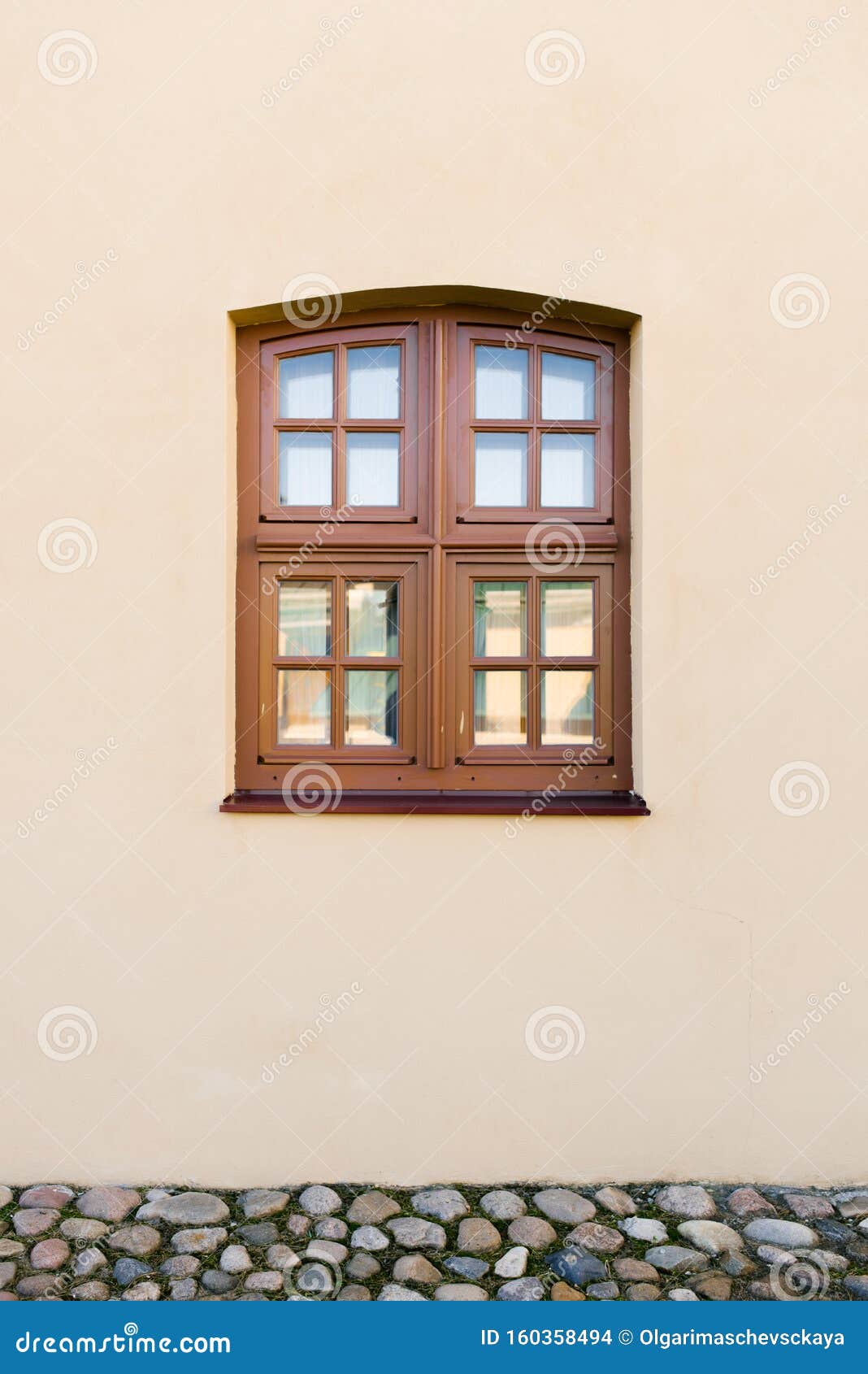Brown Wood Window in a House Stock Photo - Image of color, apartment ...