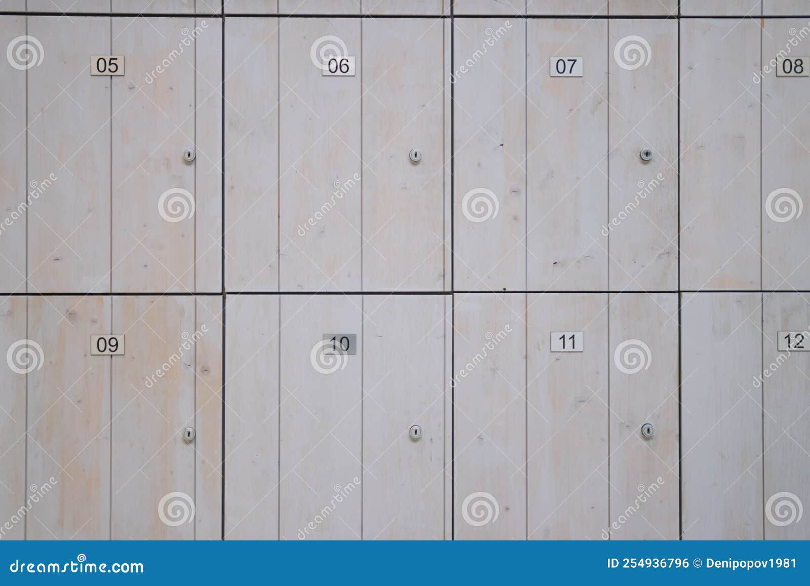 Brown Wooden Lockers for Storing Things in the Store. Lockers with ... Brown Wooden Lockers for Storing Things in the Store. Lockers with ...