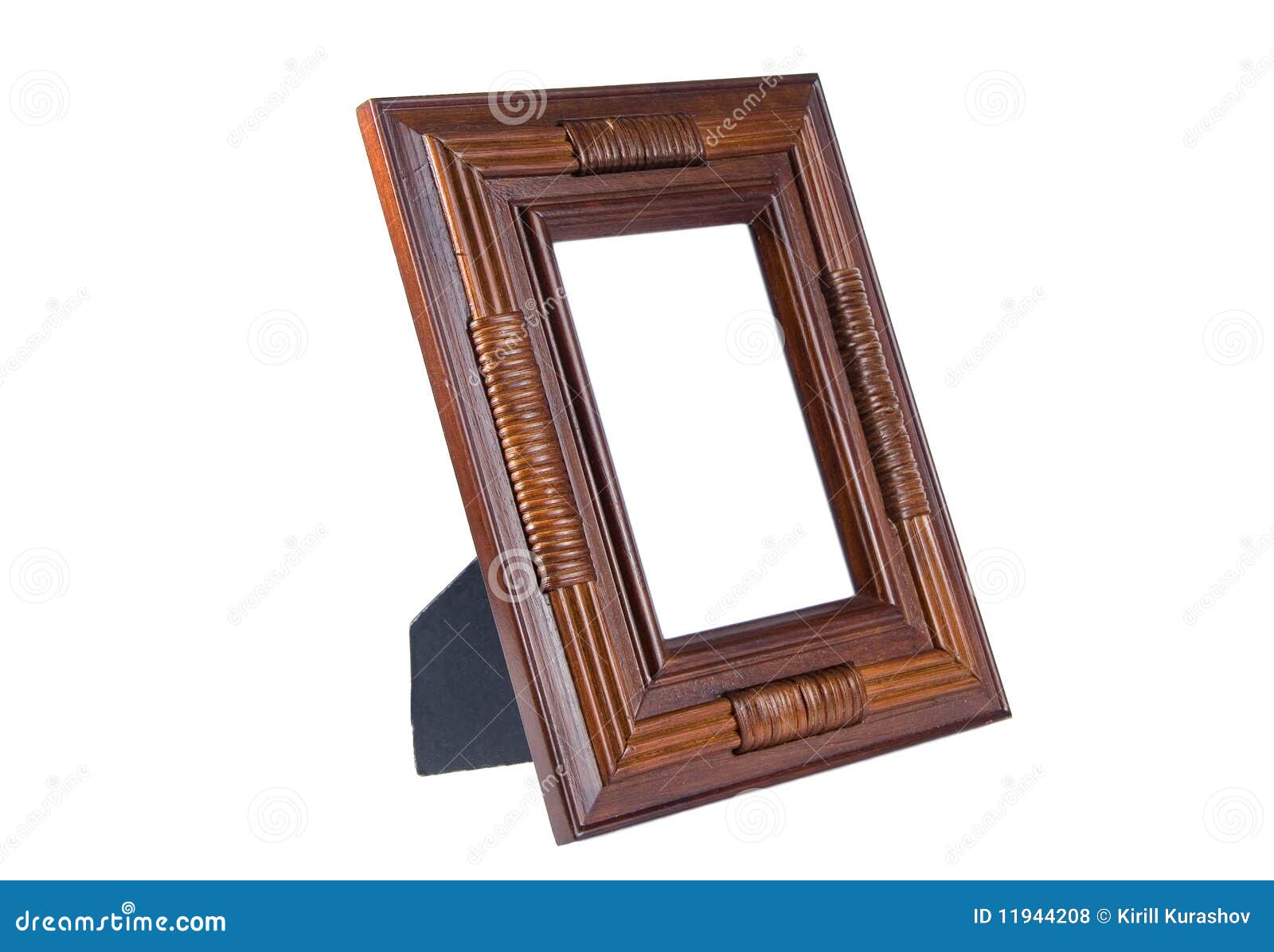 Brown wooden photo frame stock photo. Image of remembrance - 11944208