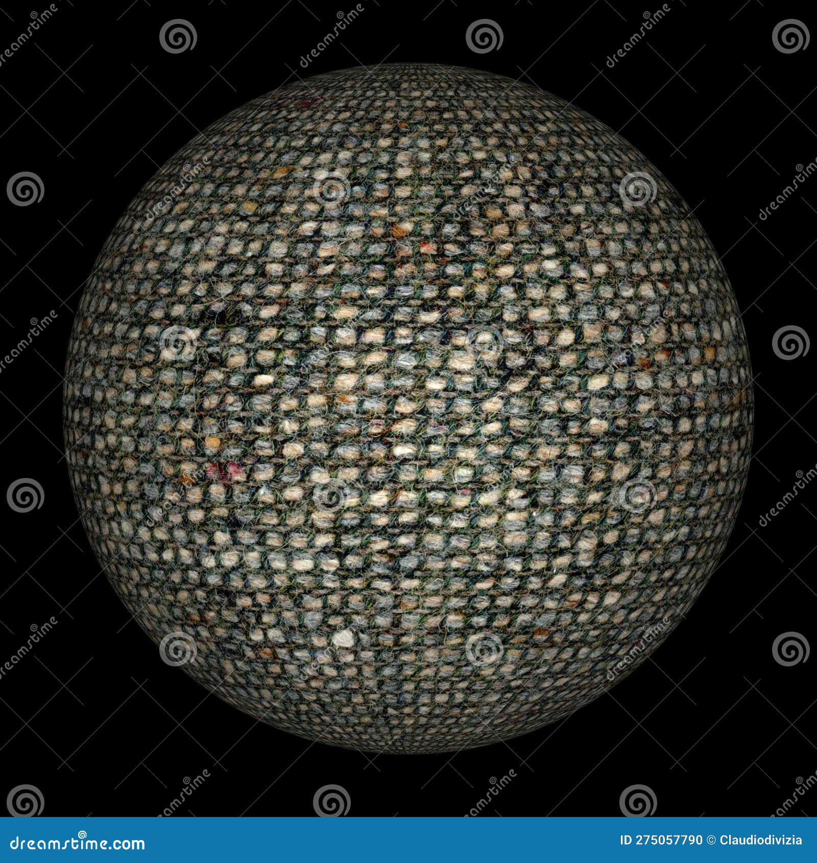 Brown Wool Fabric Sphere Black Background Stock Photo - Image of sphere ...