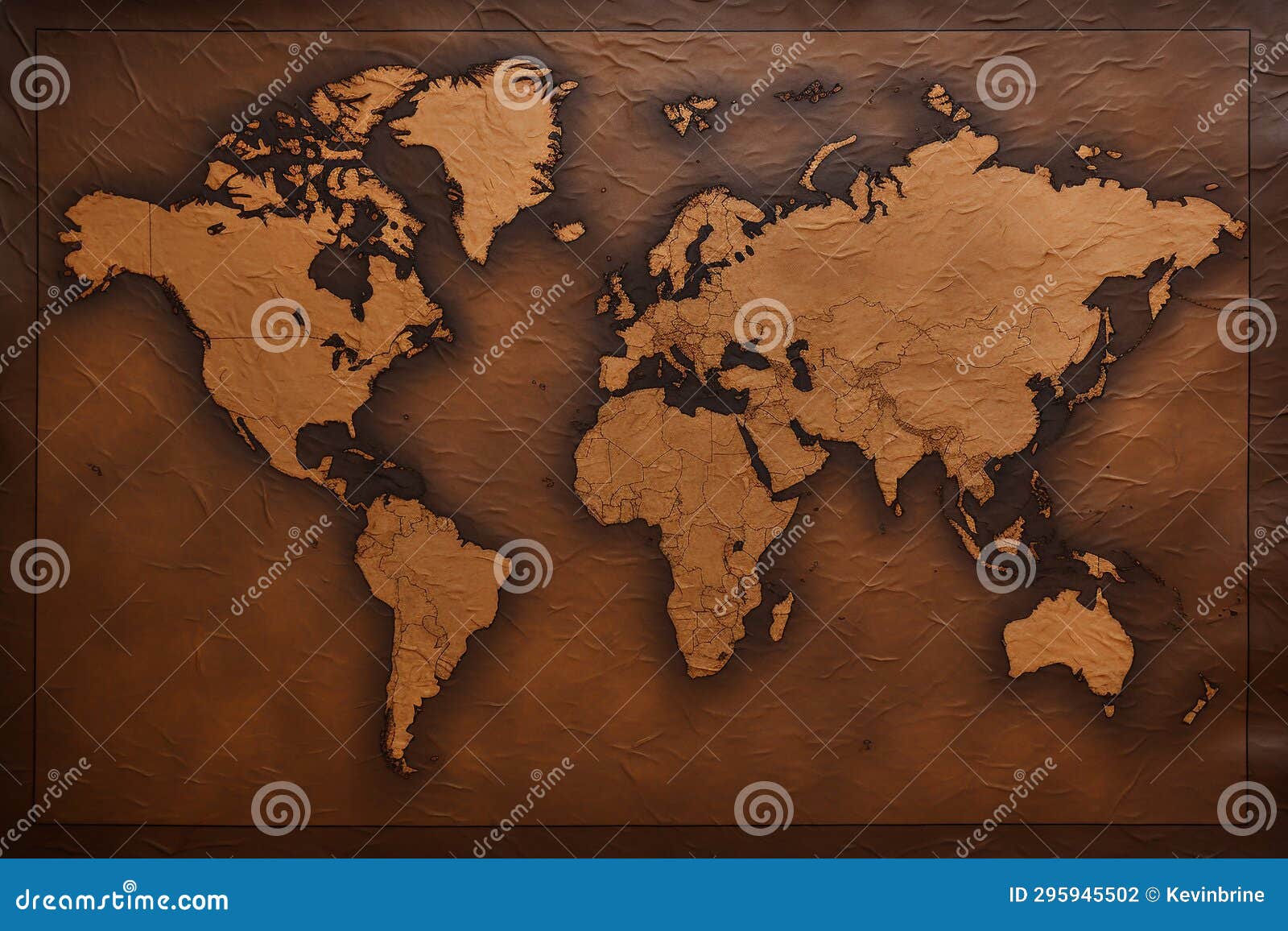 Brown World Map Stock Photography | CartoonDealer.com #19966322