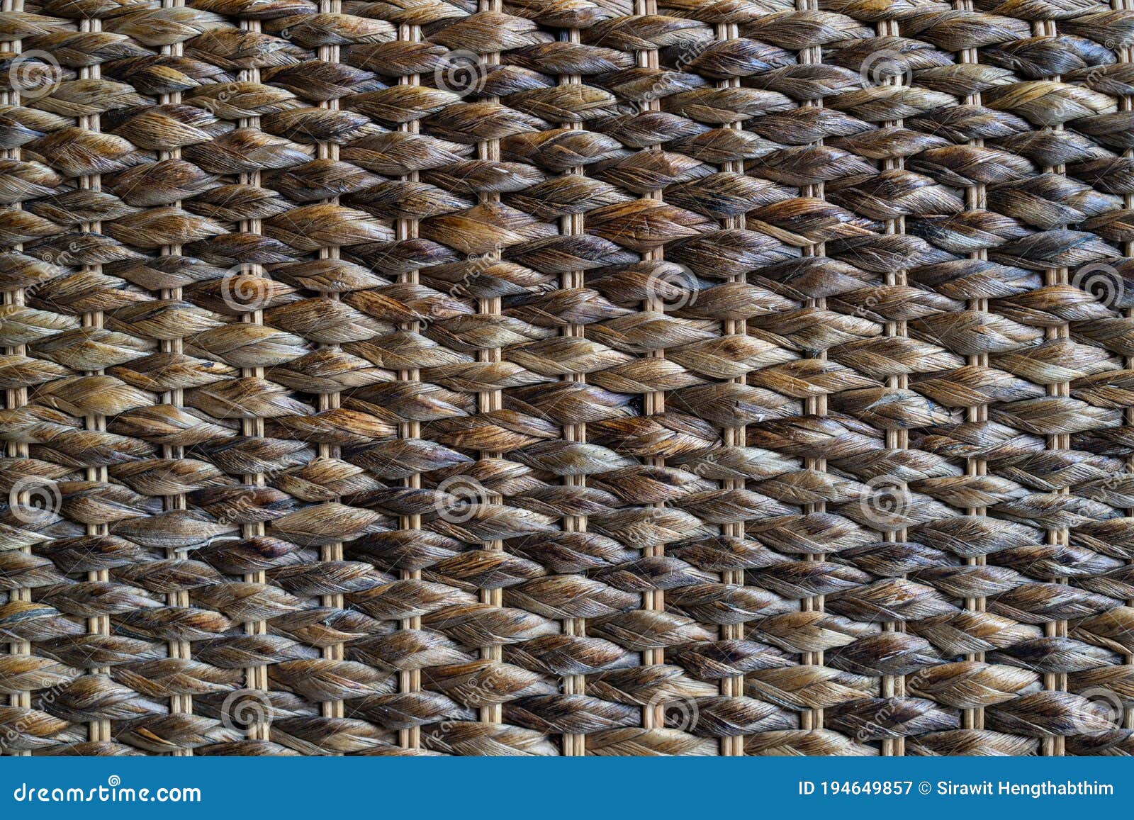 Brown Woven Rattan with Natural Patterns Texture Background Stock Image ...