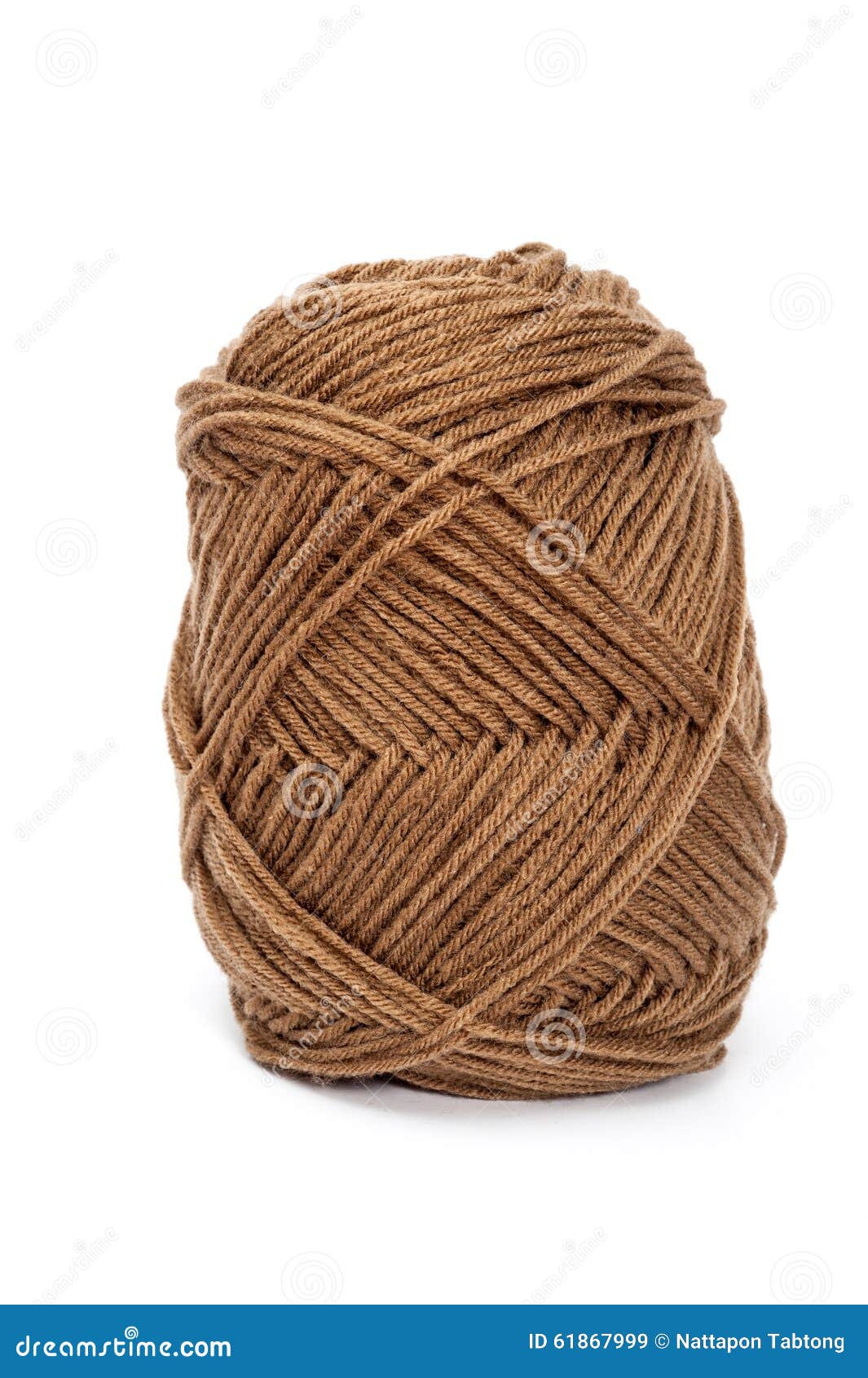 Brown Yarn Wool for Knitting Stock Image - Image of thread, symbol ...