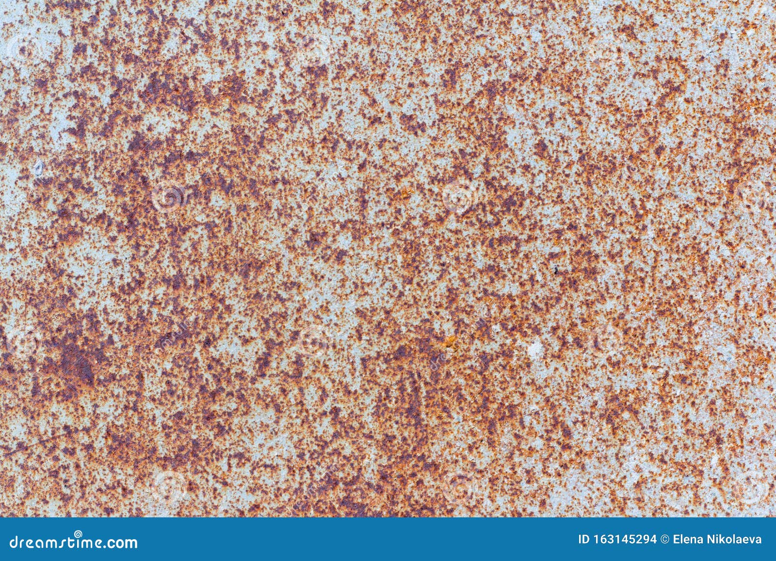 Brown and Yellow Rust on White Enamel, Corroded Metal Background. Rust ...